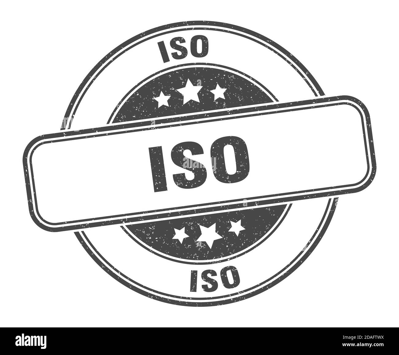 iso stamp. iso sign. round grunge label Stock Vector Image & Art - Alamy