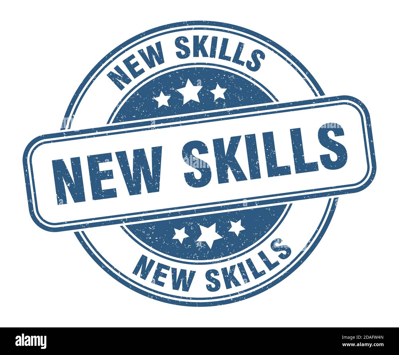 new skills stamp. new skills sign. round grunge label Stock Vector ...