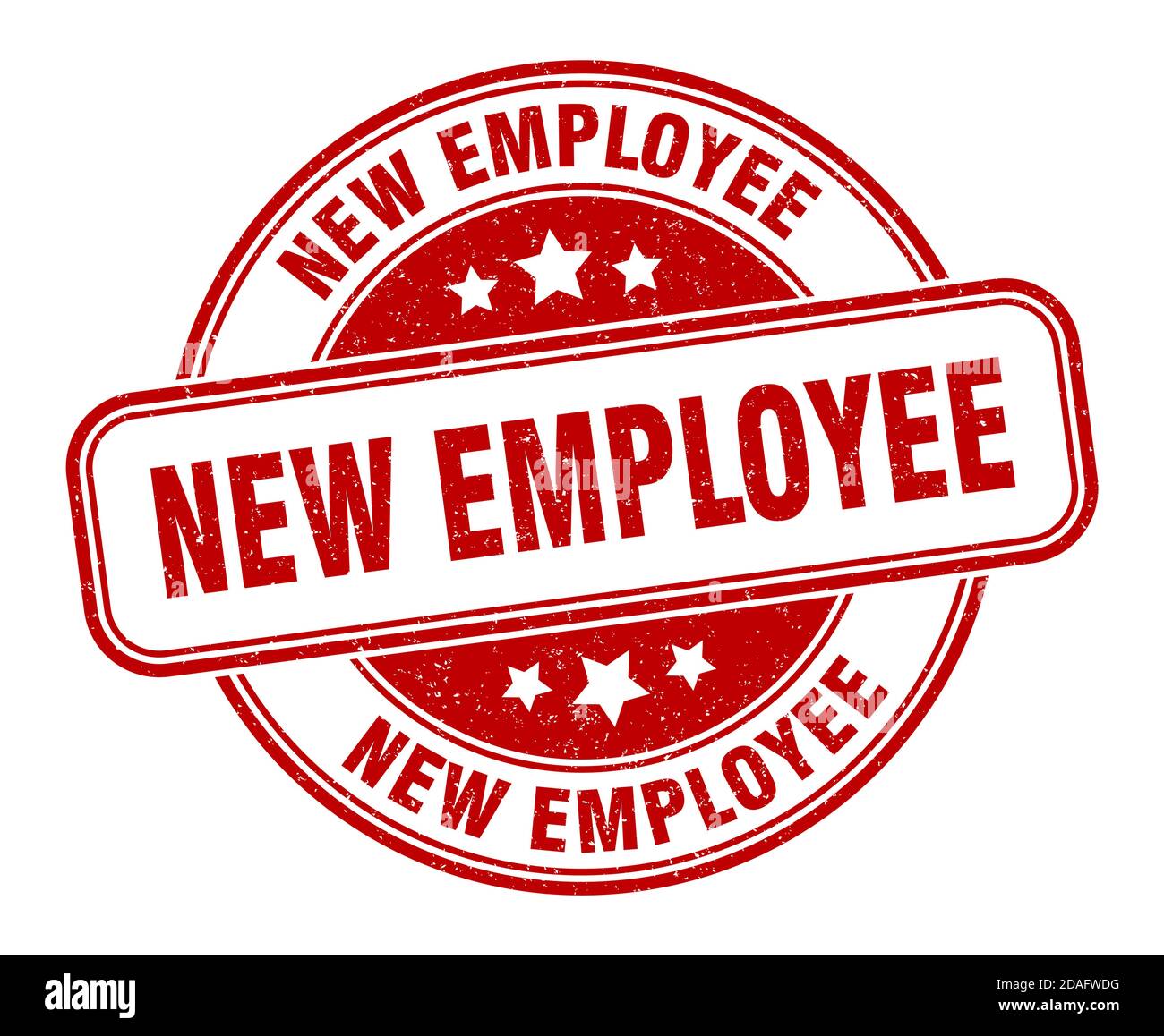 new employee stamp. new employee sign. round grunge label Stock Vector ...