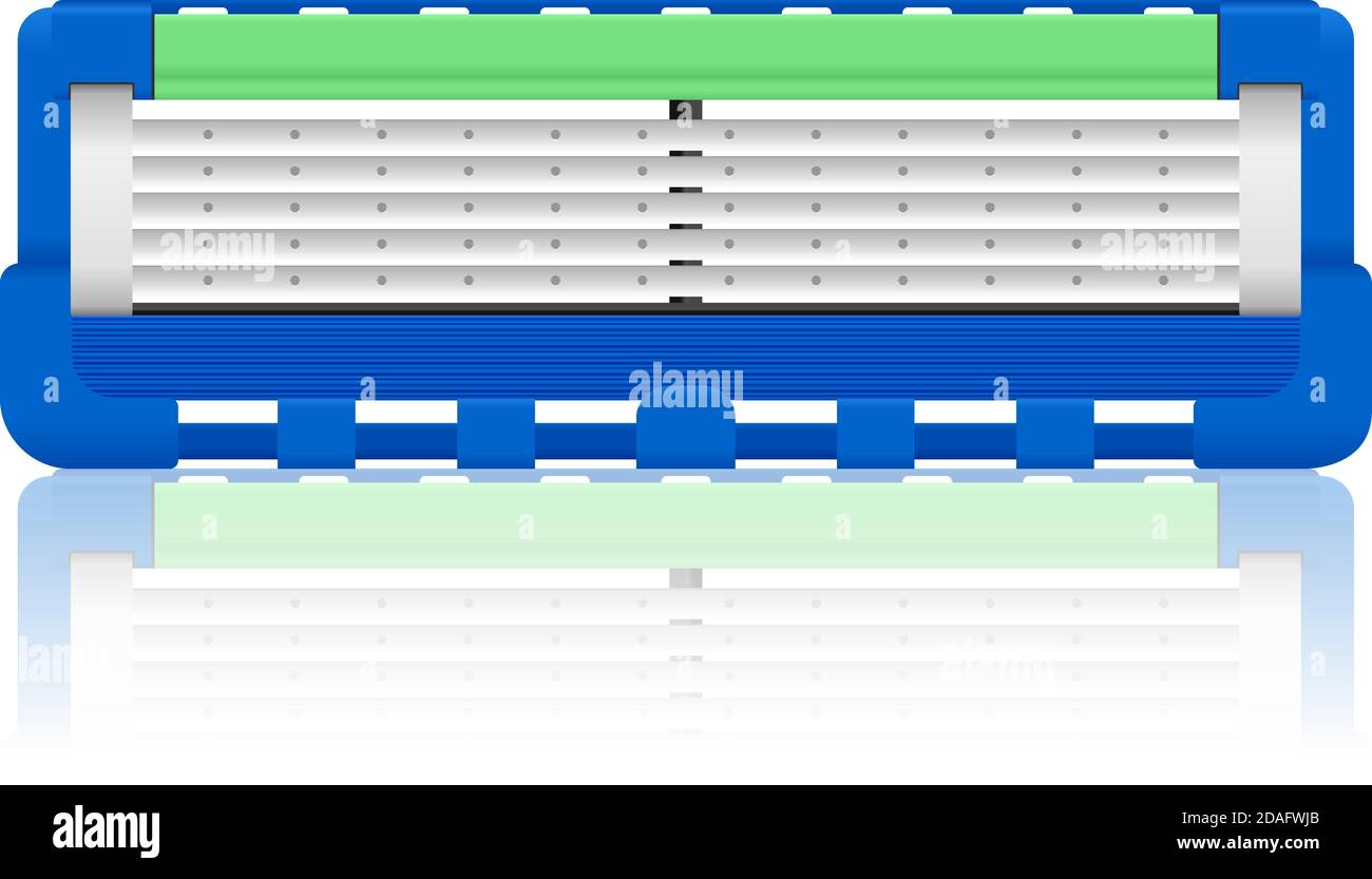 Razor blade on a white background. Vector illustration Stock Vector ...