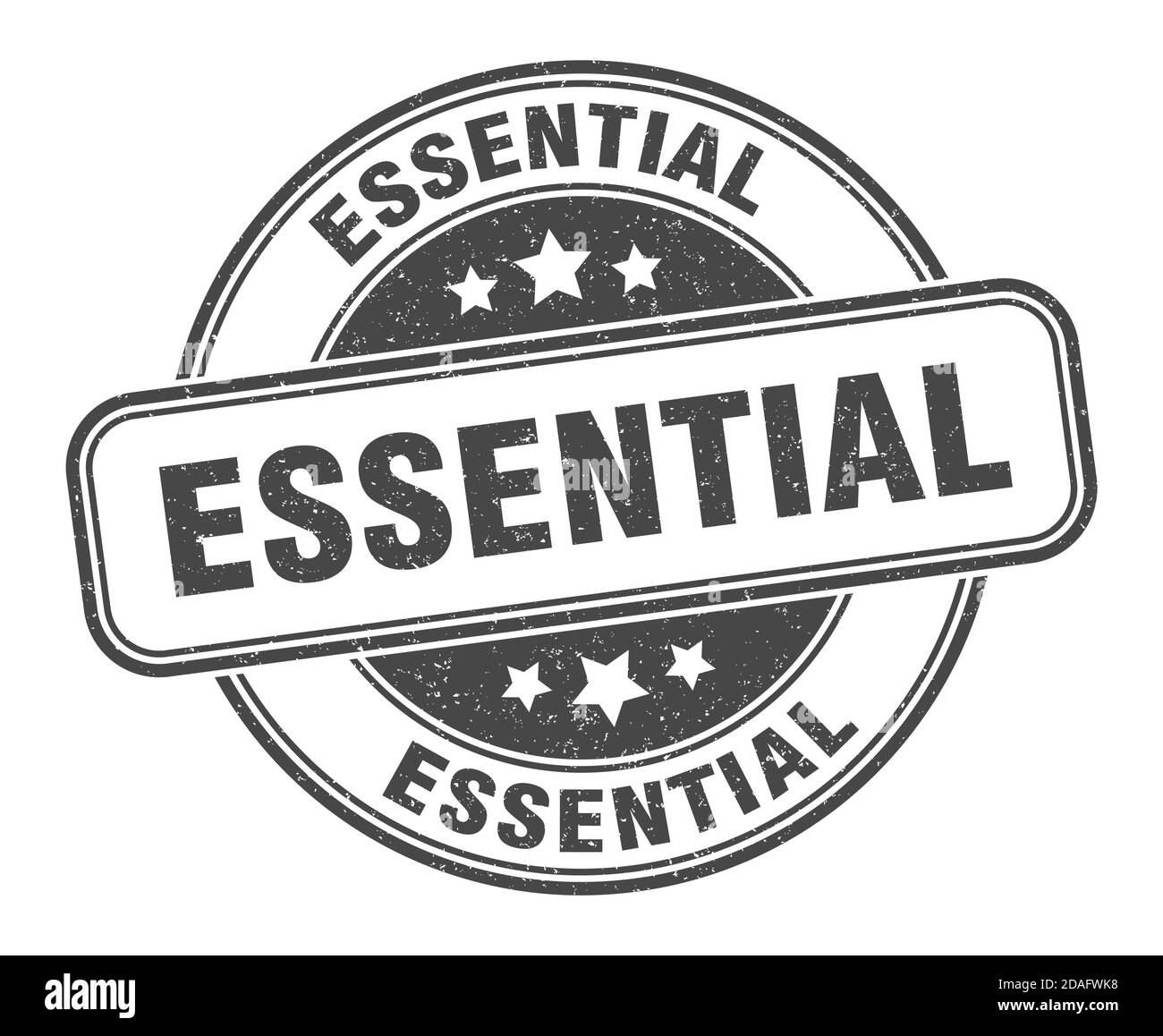 essential stamp. essential sign. round grunge label Stock Vector Image ...