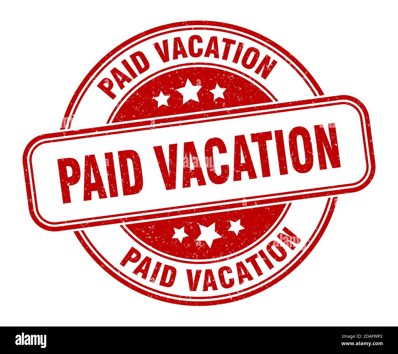 paid vacation stamp. paid vacation sign. round grunge label Stock ...