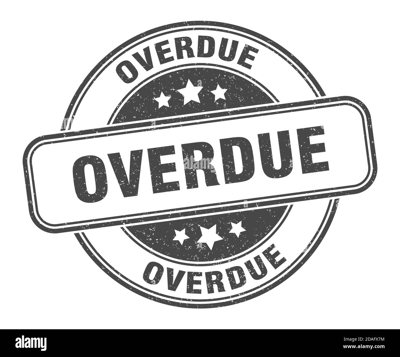 Overdue stamp Black and White Stock Photos & Images - Alamy