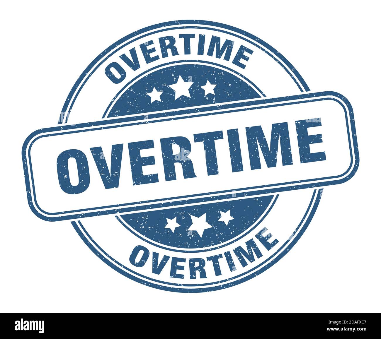 overtime stamp. overtime sign. round grunge label Stock Vector Image ...