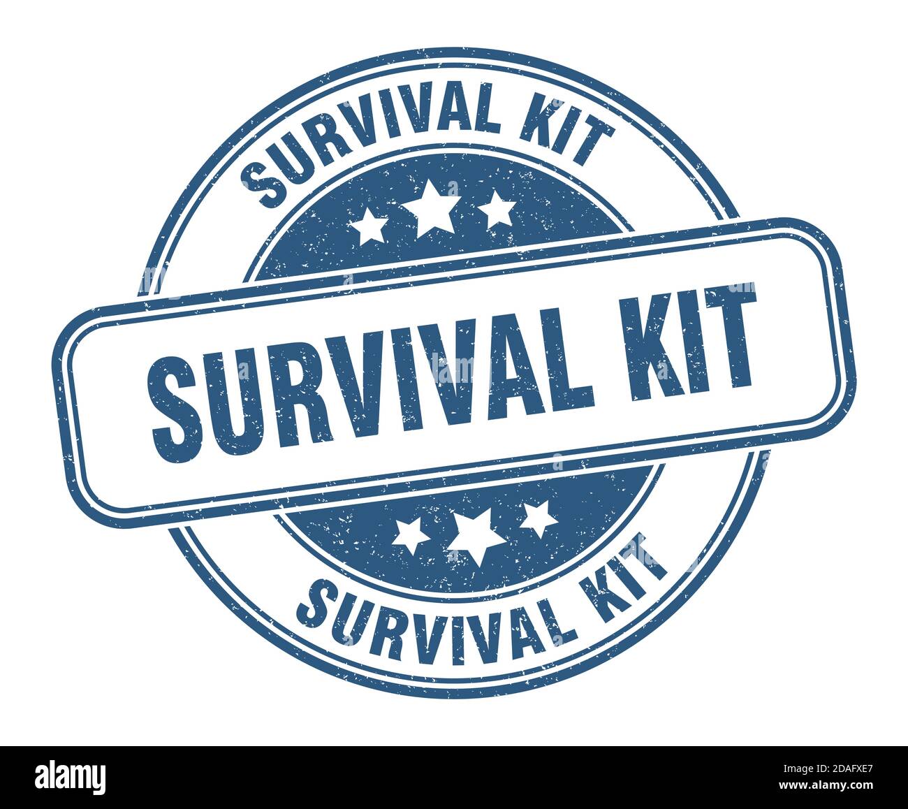 survival kit stamp. survival kit sign. round grunge label Stock Vector ...