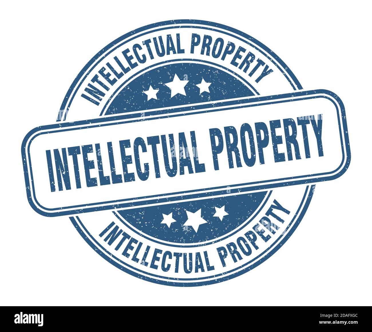 Patented blue round grunge Stock Vector Images - Alamy