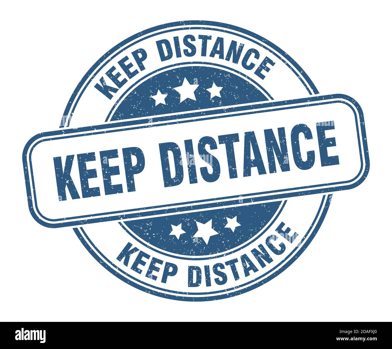 keep distance stamp. keep distance sign. round grunge label Stock ...