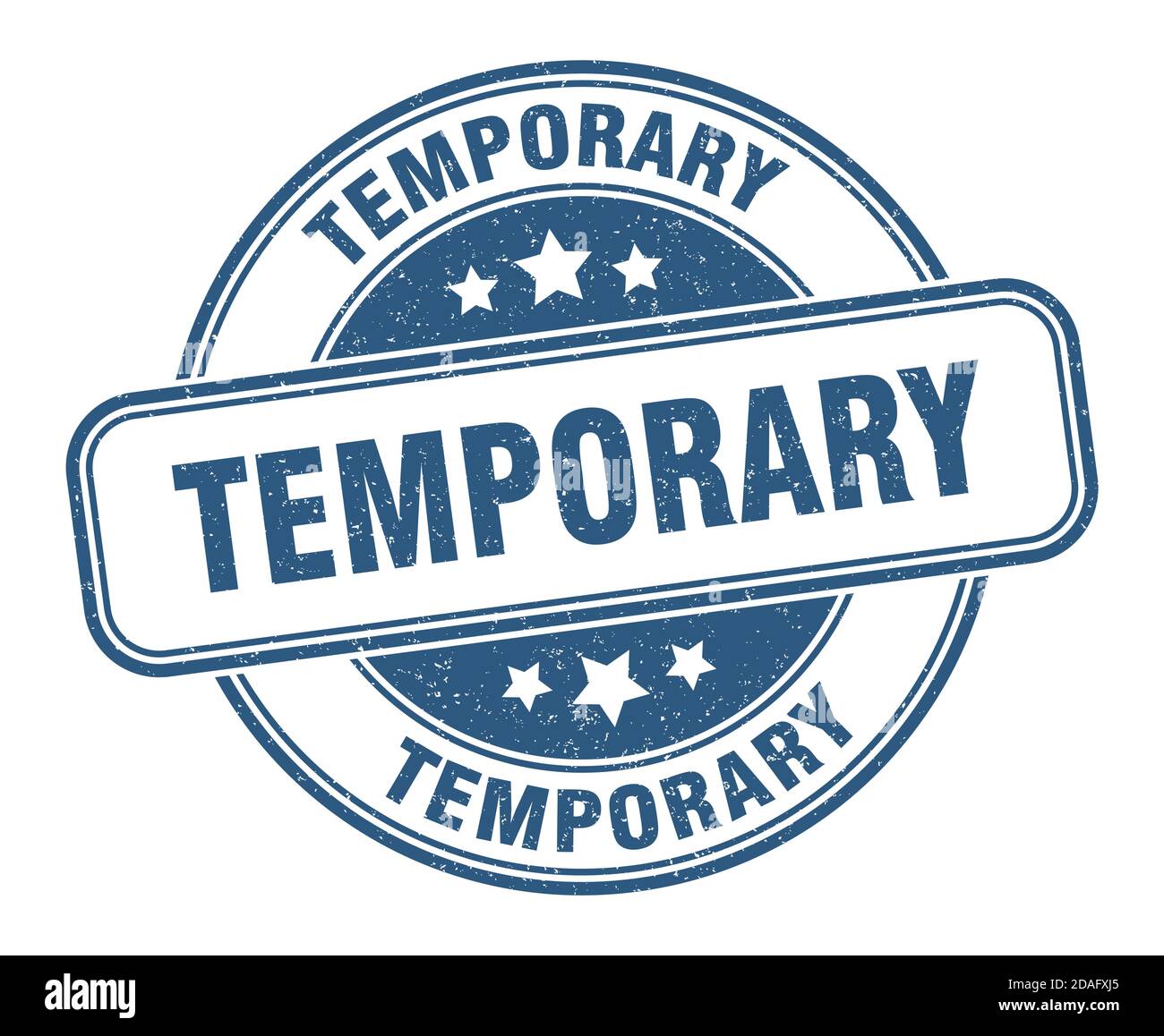 temporary stamp. temporary sign. round grunge label Stock Vector Image ...