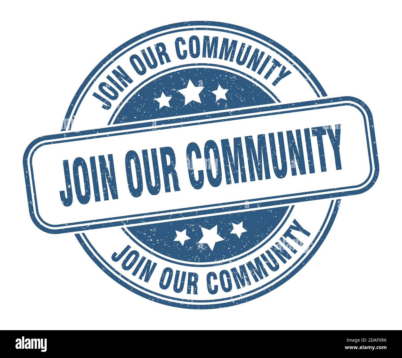join our community stamp. join our community sign. round grunge label ...