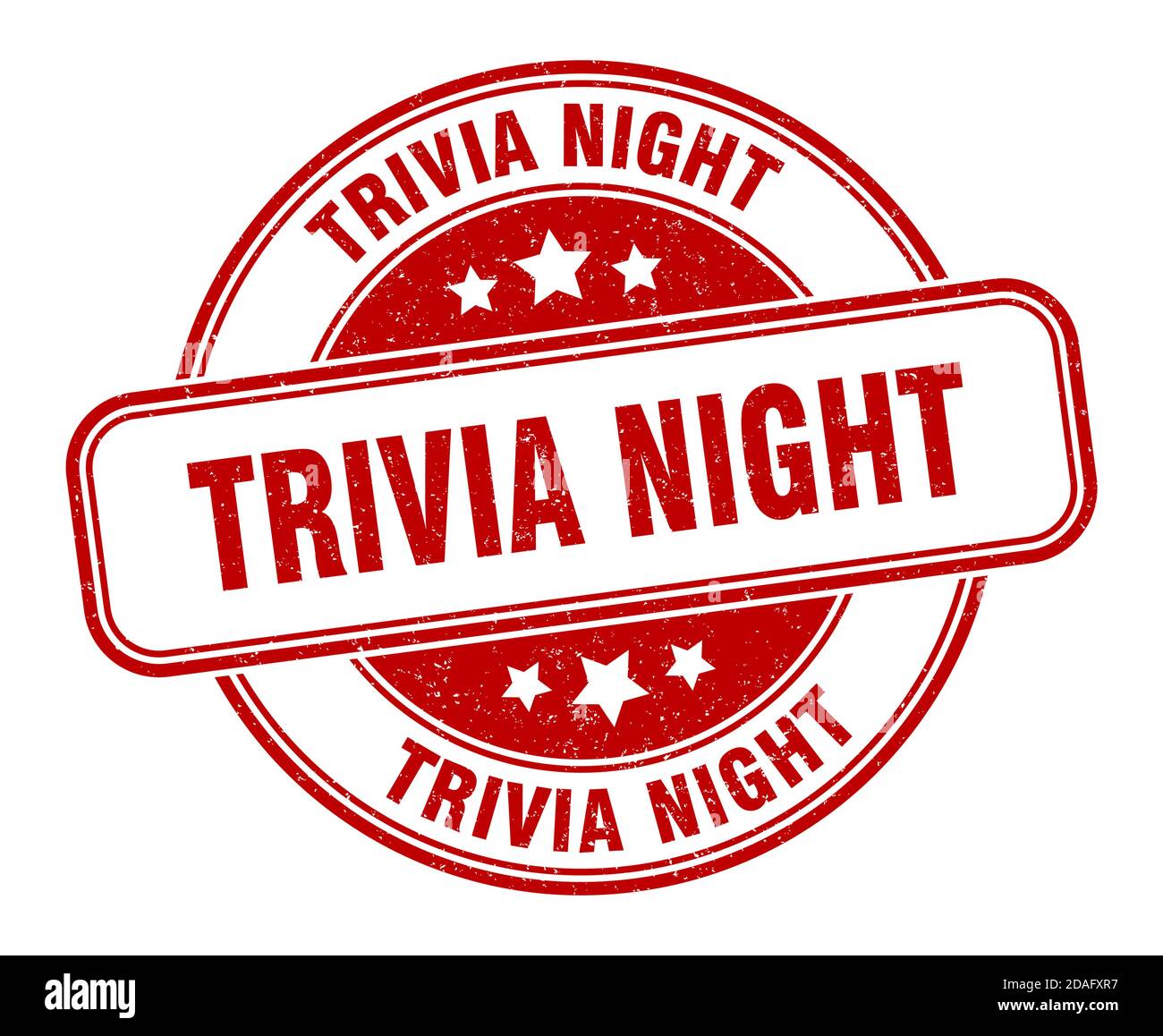 trivia night stamp. trivia night sign. round grunge label Stock Vector ...