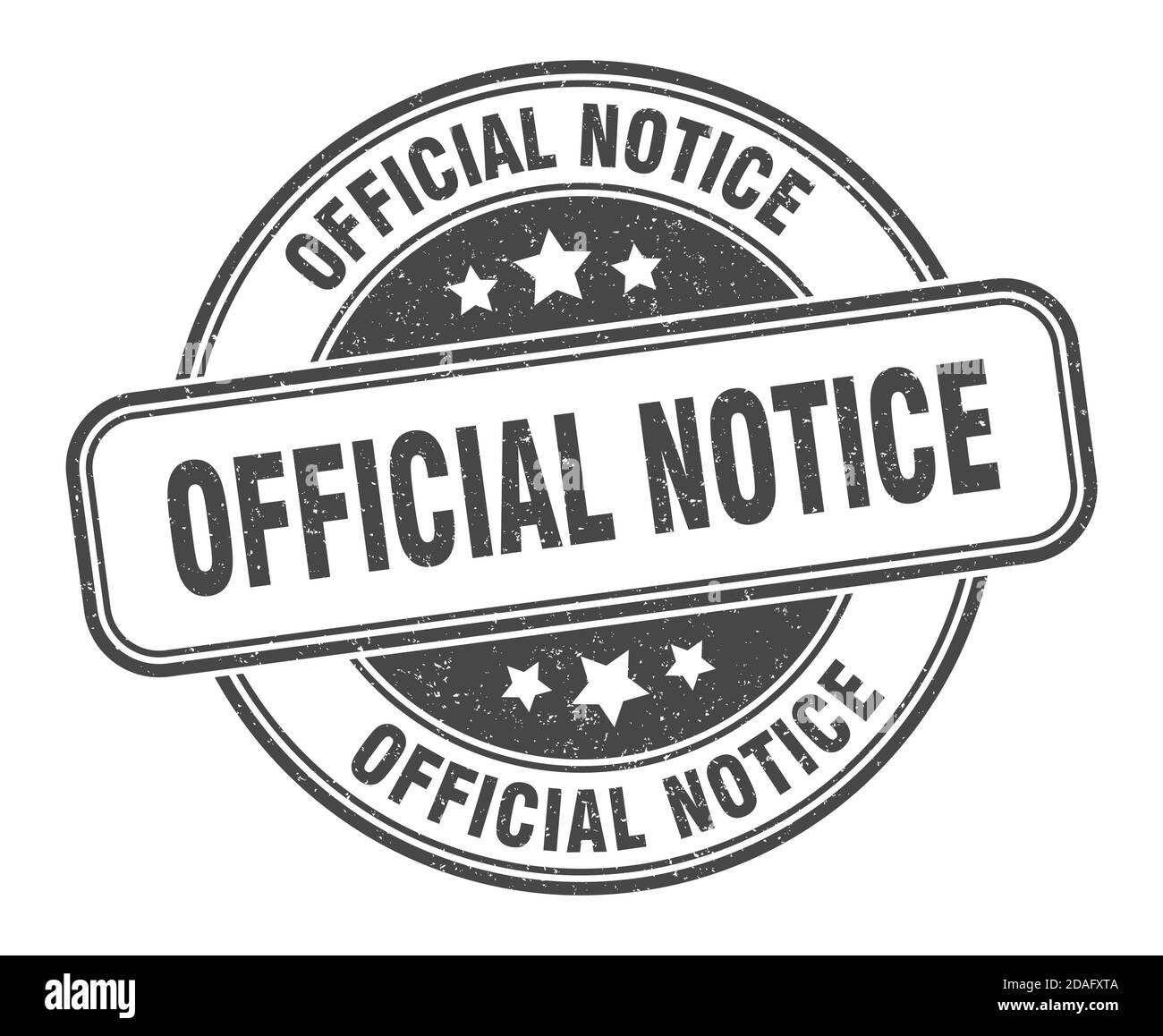 official notice stamp. official notice sign. round grunge label Stock Vector Image & Art - Alamy