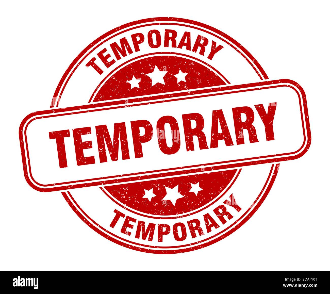 temporary stamp. temporary sign. round grunge label Stock Vector Image ...