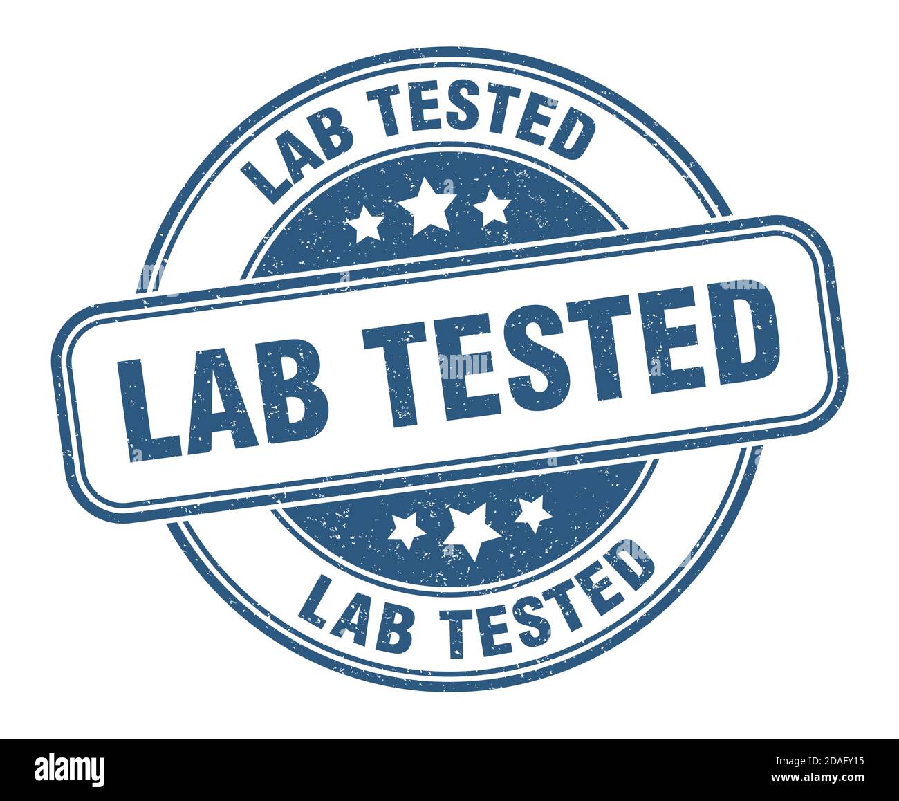 lab tested stamp. lab tested sign. round grunge label Stock Vector ...