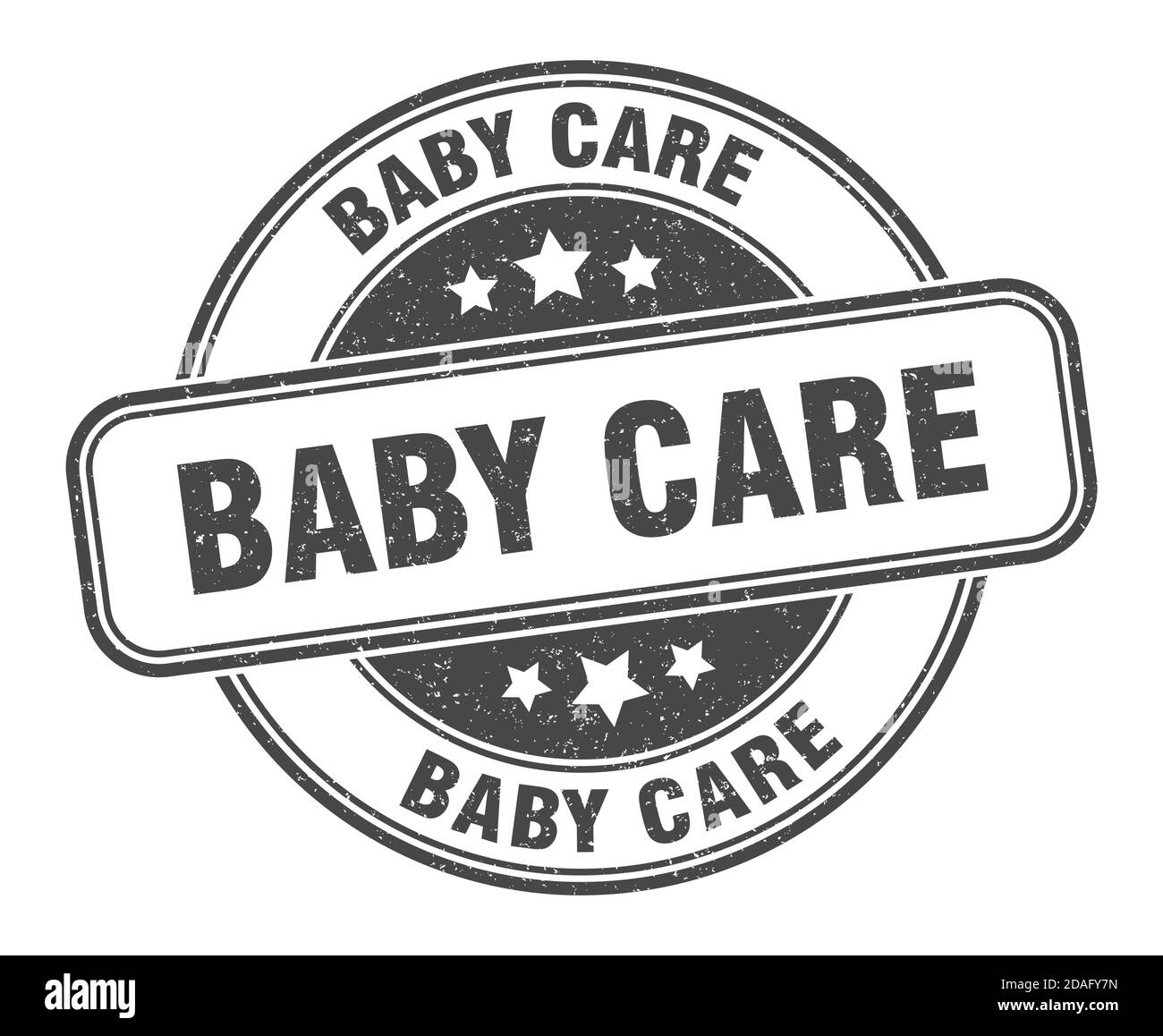 baby care stamp. baby care sign. round grunge label Stock Vector Image ...