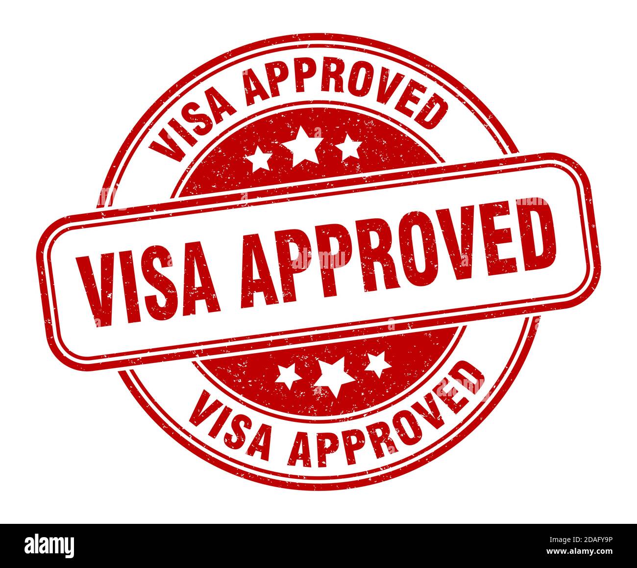 visa approved stamp. visa approved sign. round grunge label Stock ...