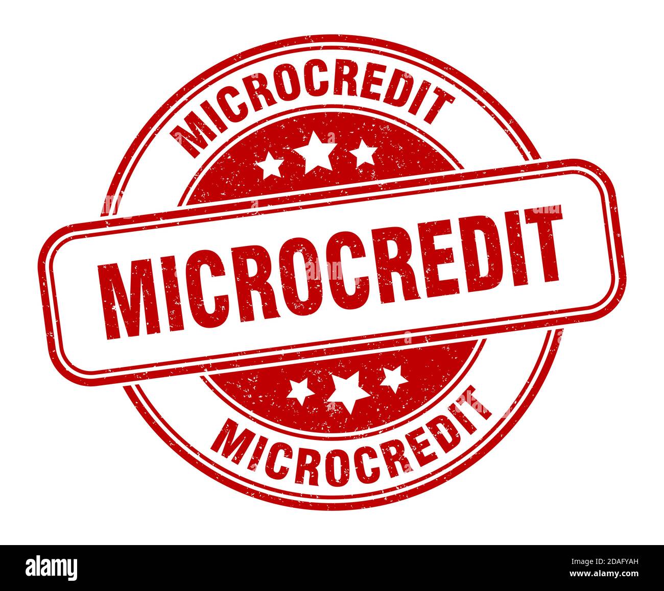 microcredit stamp. microcredit sign. round grunge label Stock Vector ...