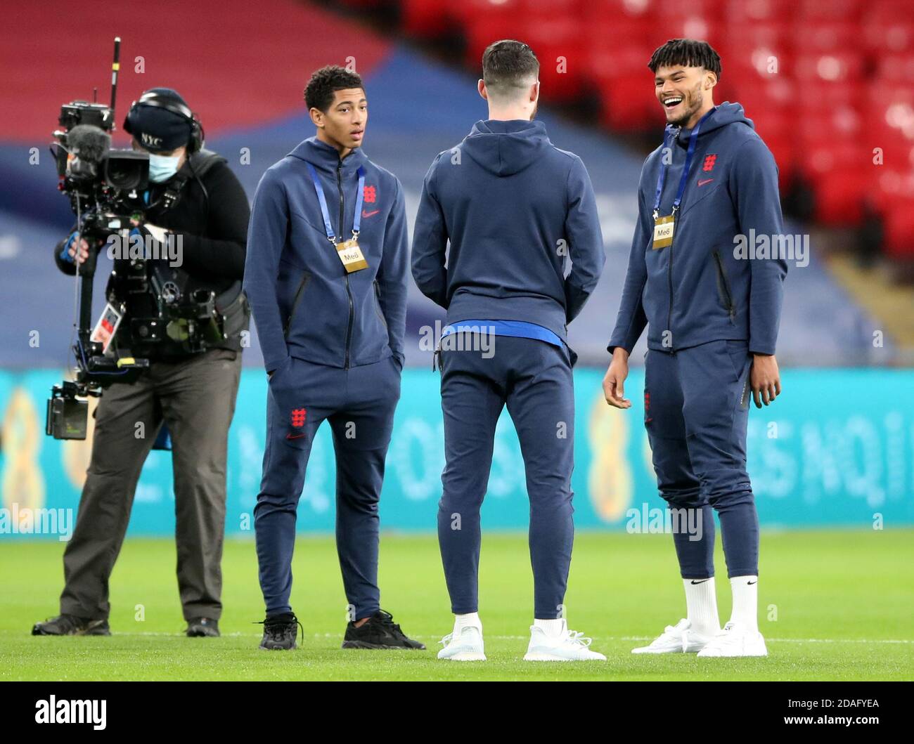 England's (from left to right) Jude Bellingham, Declan Rice and Tyrone ...