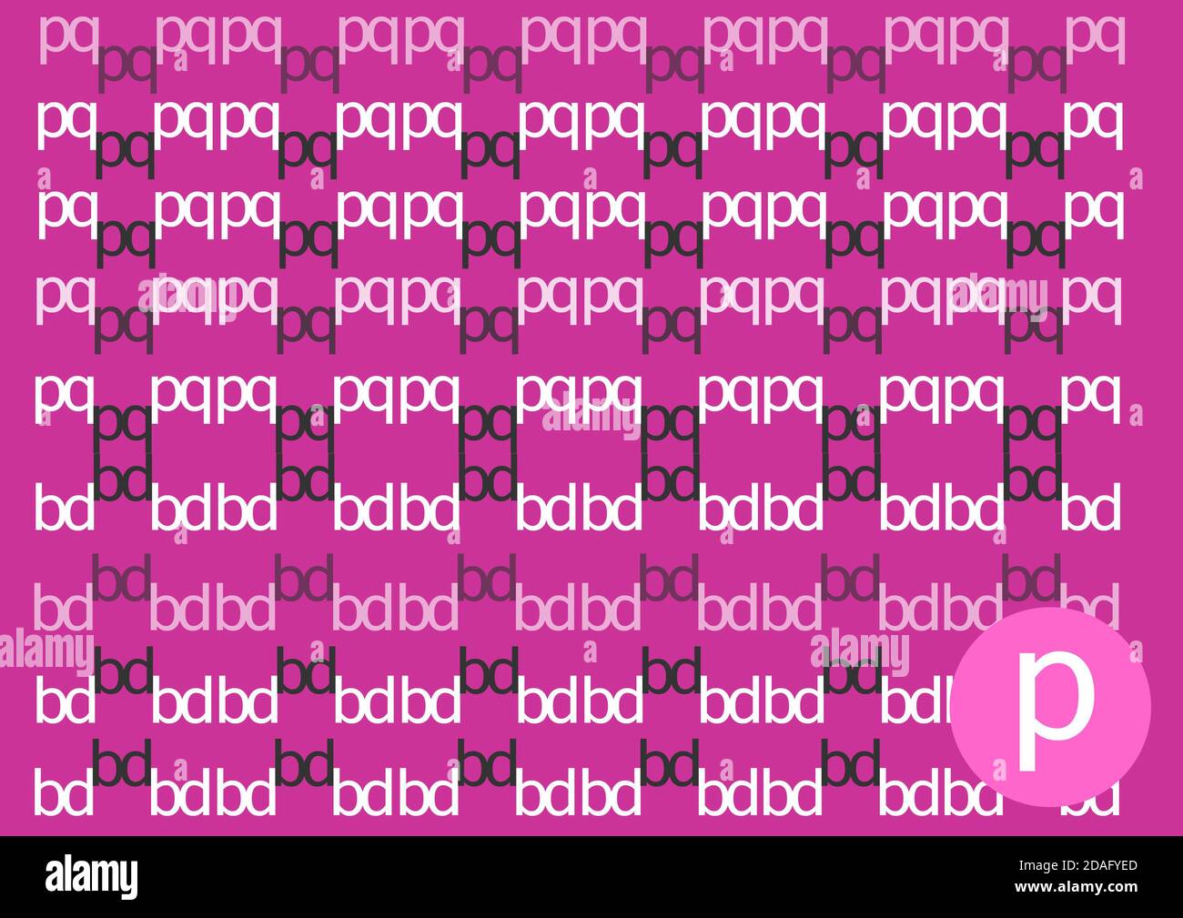 Alphabet lettering p pattern for wallpaper decoration with bright color ...