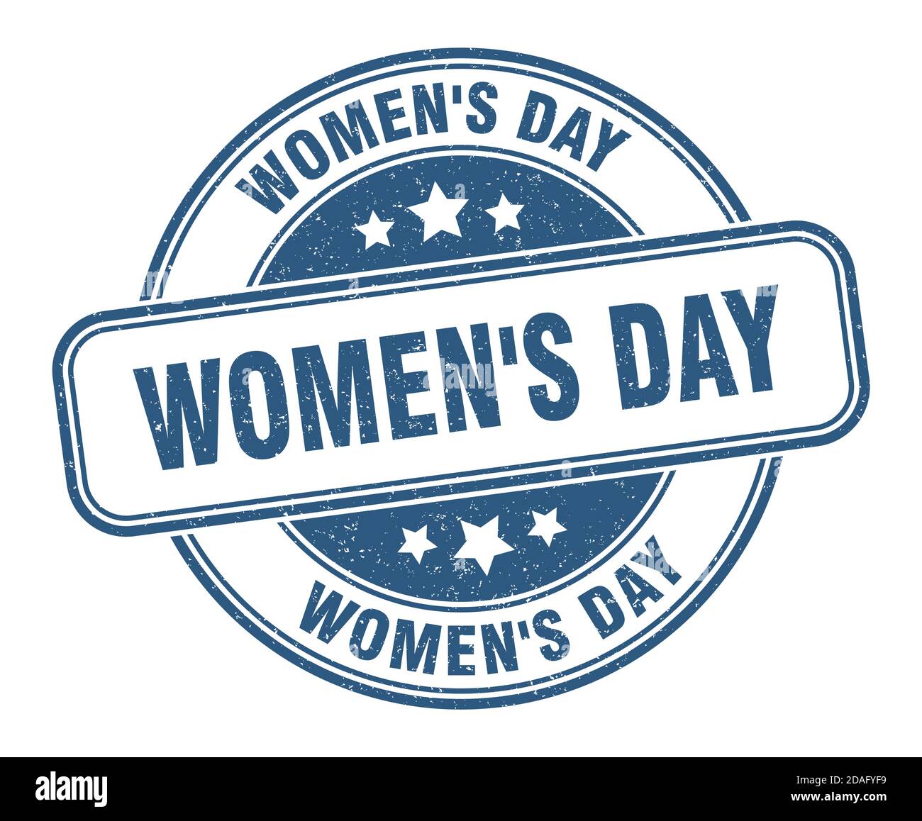 women's day stamp. women's day sign. round grunge label Stock Vector ...
