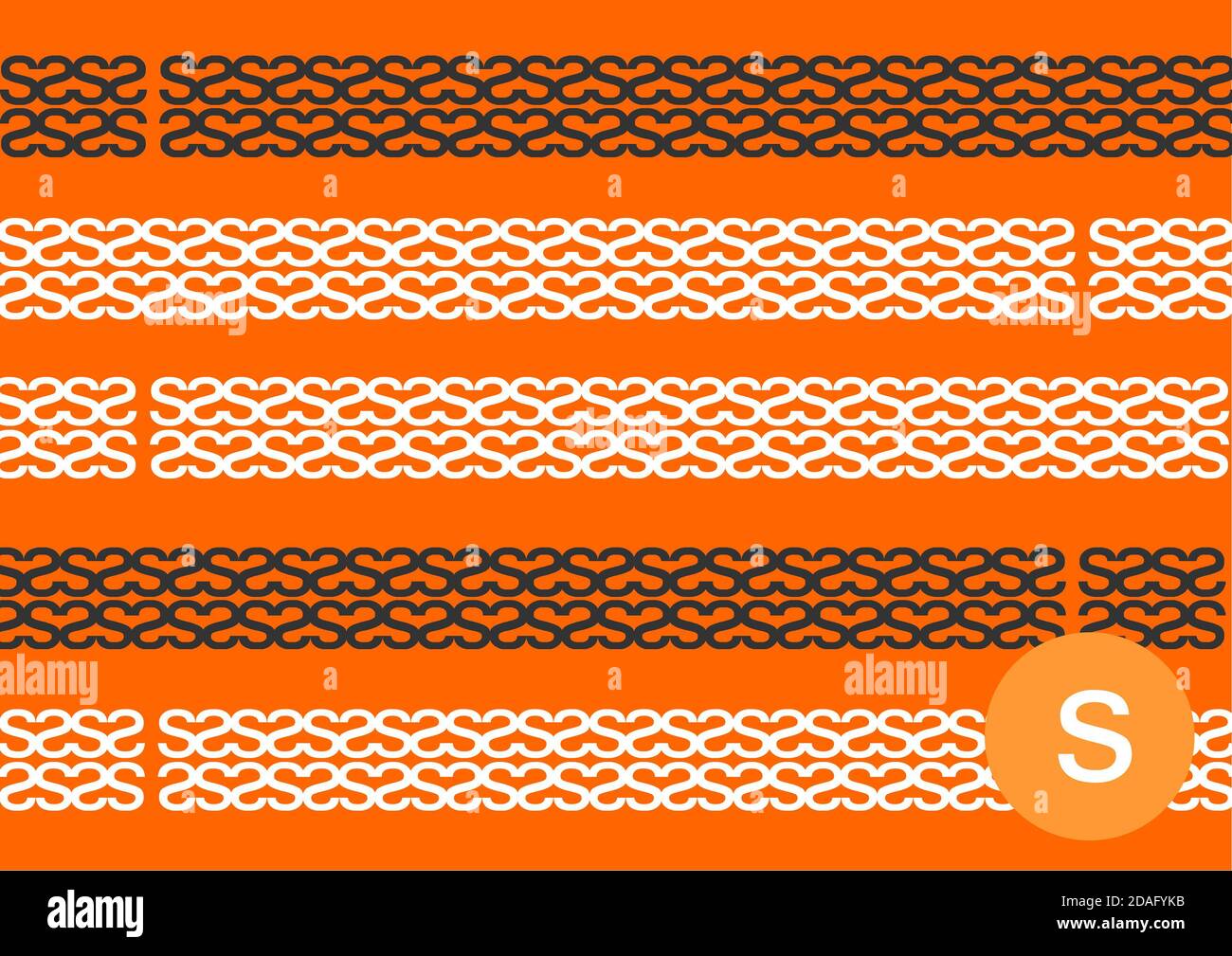 Alphabet lettering s pattern for wallpaper decoration with bright color ...