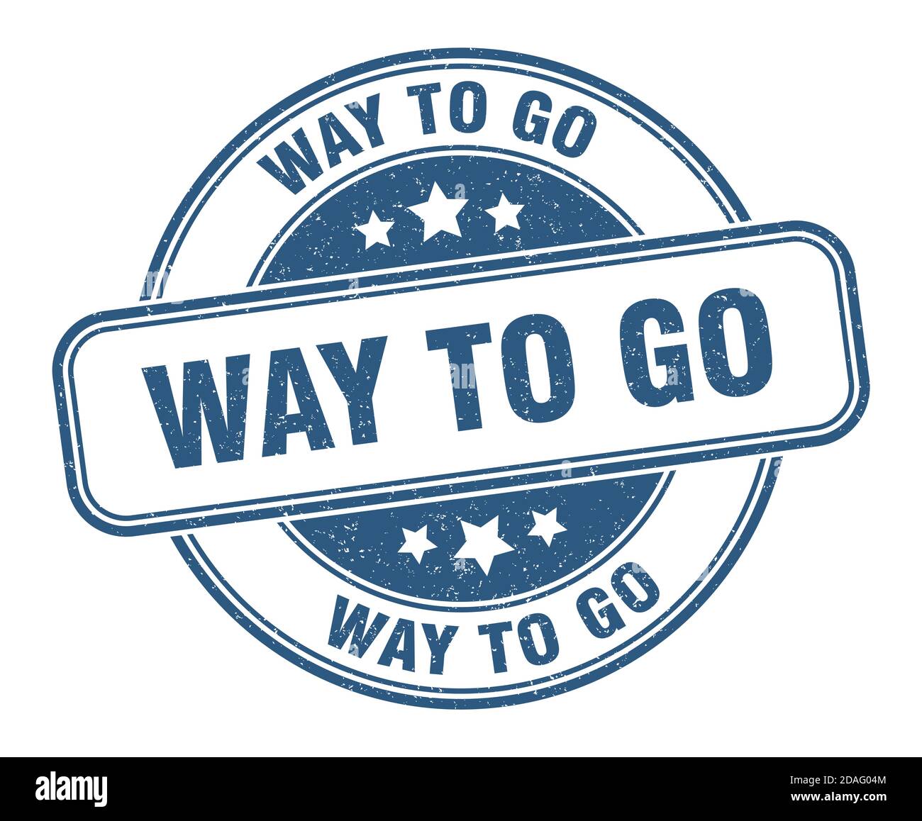 way to go stamp. way to go sign. round grunge label Stock Vector Image ...