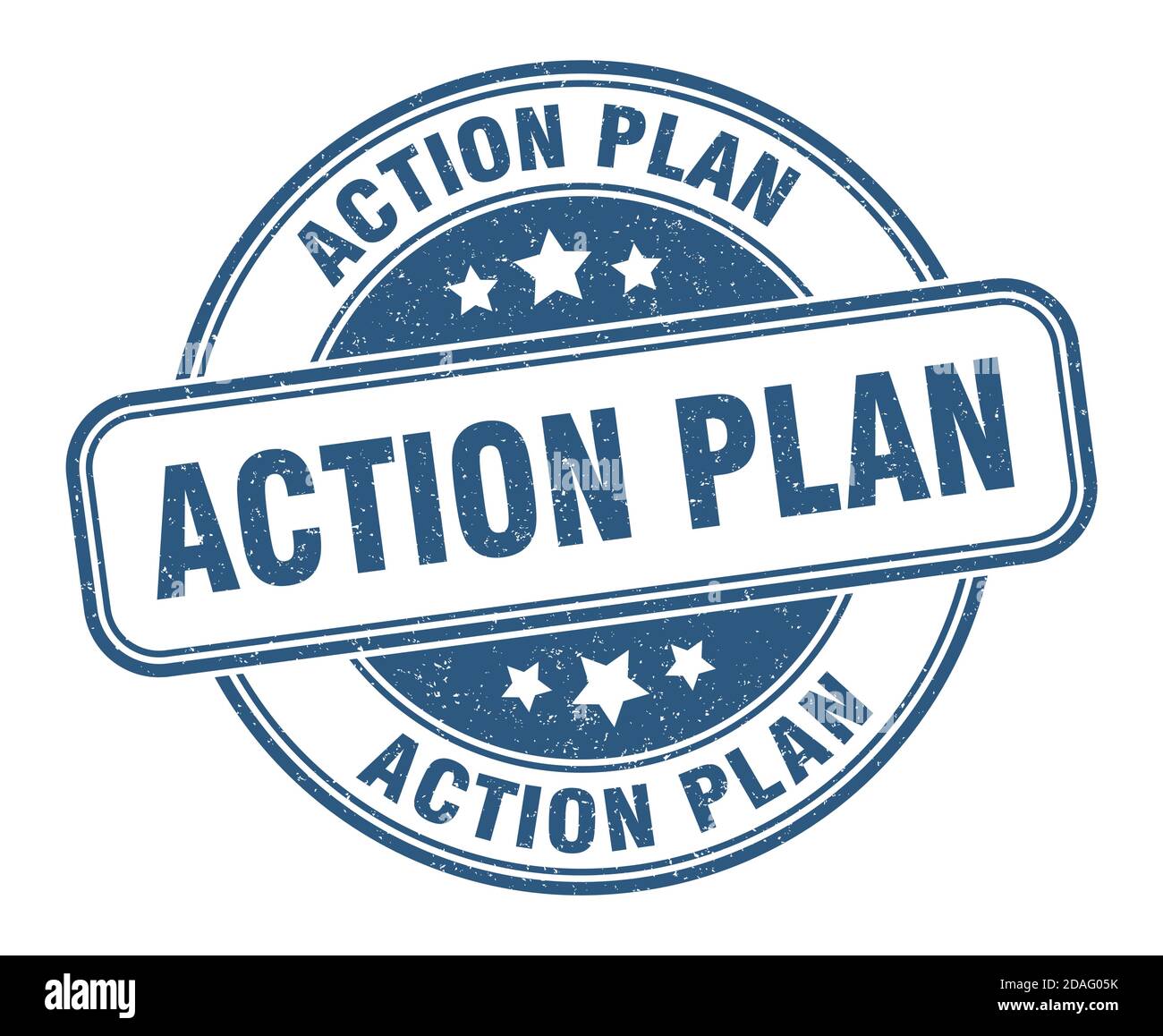 action plan stamp. action plan sign. round grunge label Stock Vector ...