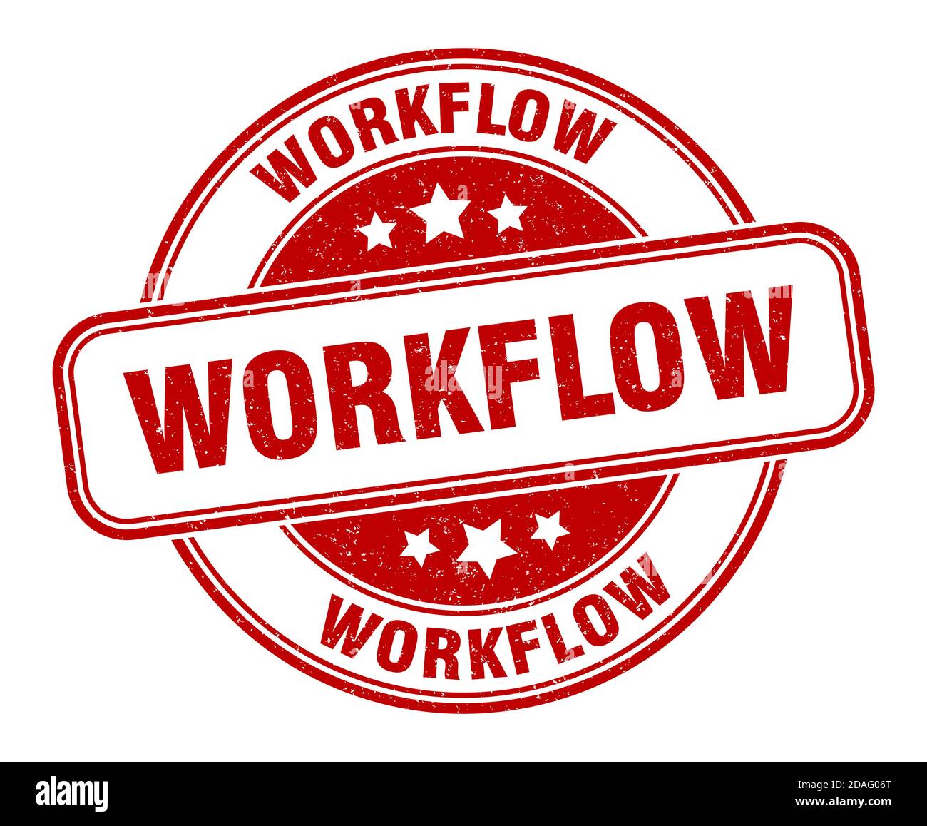 workflow stamp. workflow sign. round grunge label Stock Vector Image ...