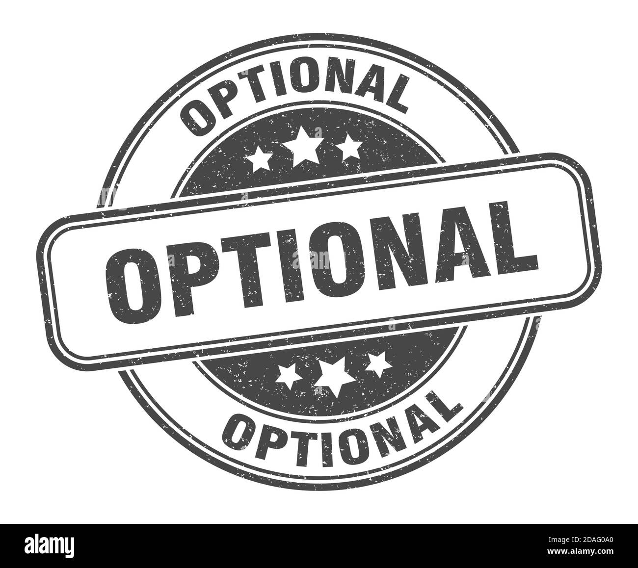 optional stamp. optional sign. round grunge label Stock Vector Image ...