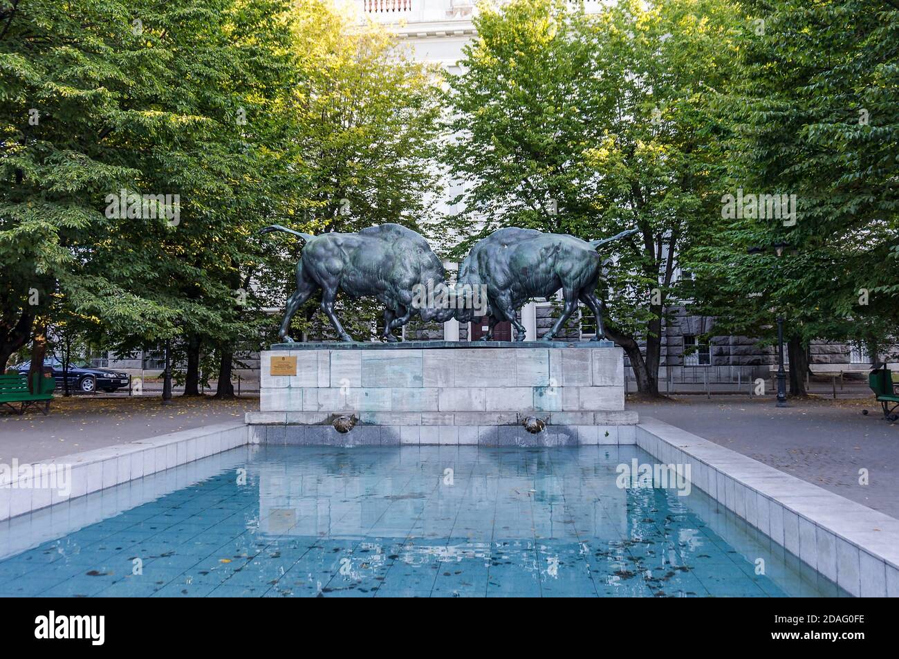 Statue of bronze fighting bull hi-res stock photography and images - Alamy