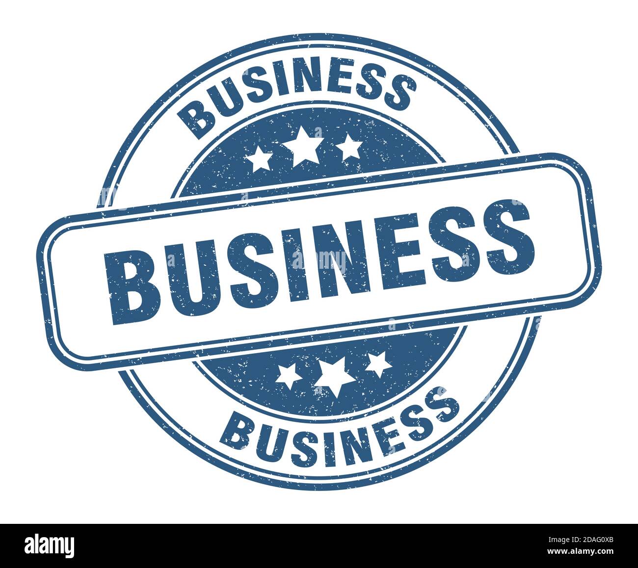 business stamp. business sign. round grunge label Stock Vector Image ...