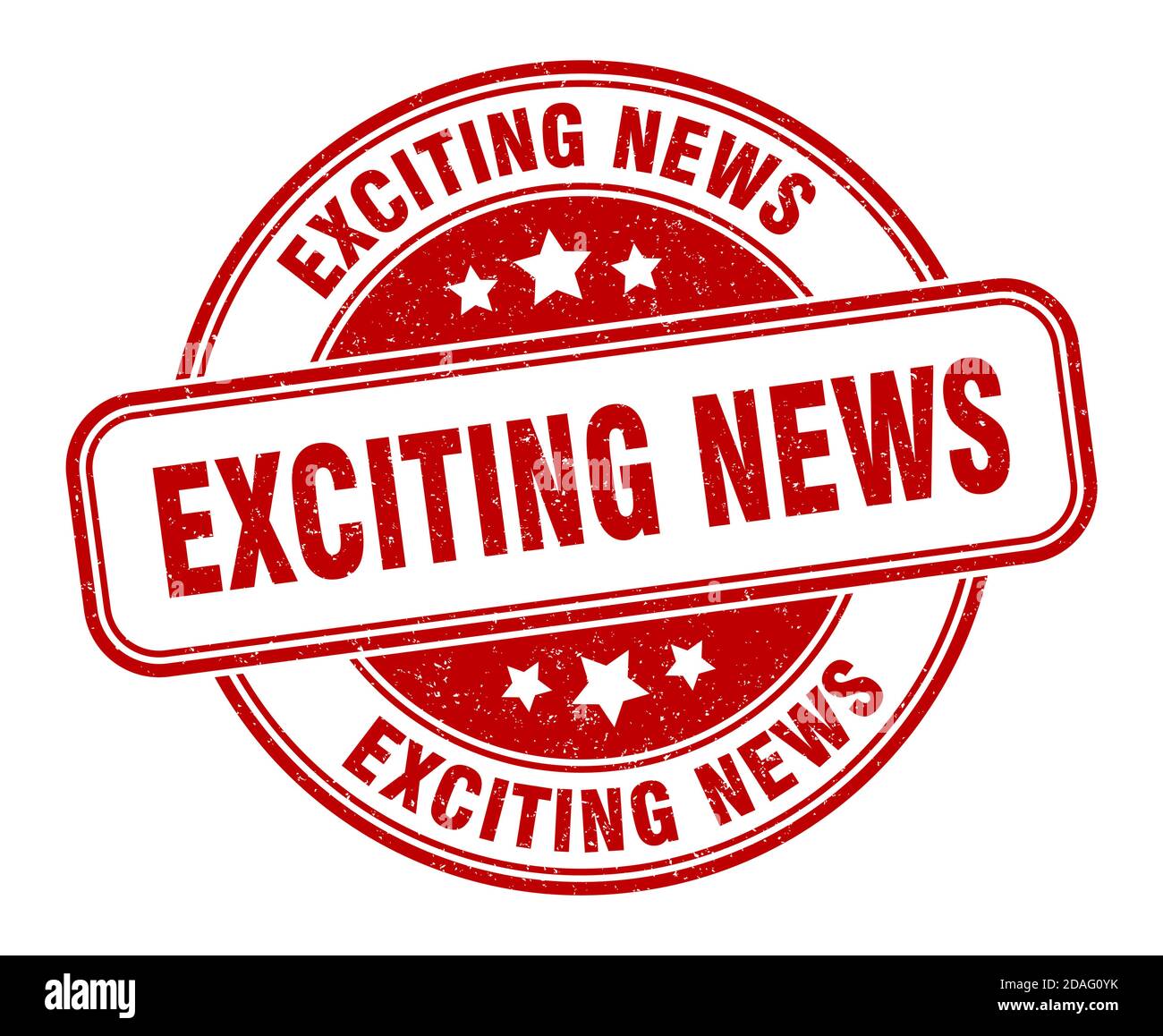 Red exciting news sign hi-res stock photography and images - Alamy