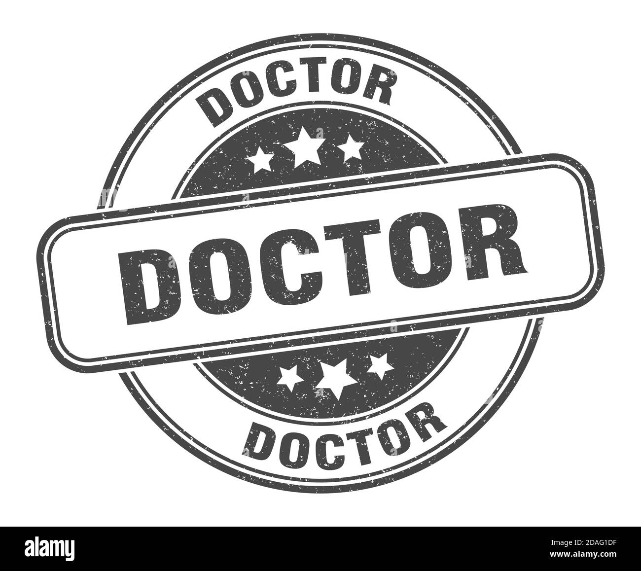 doctor stamp. doctor sign. round grunge label Stock Vector Image & Art ...