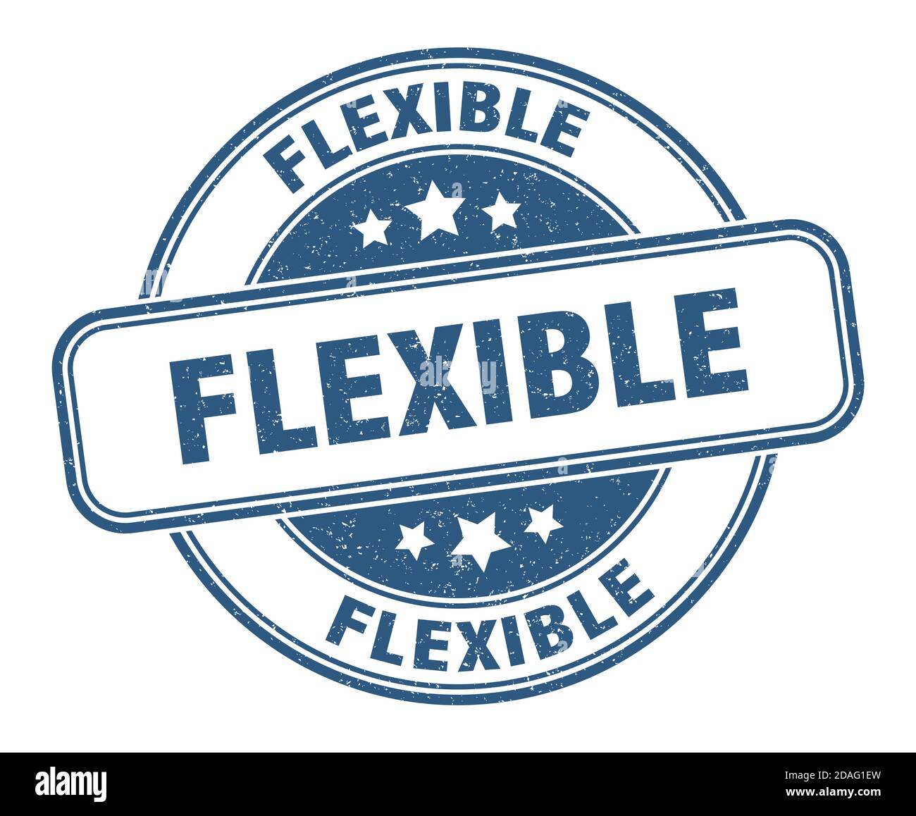 flexible stamp. flexible sign. round grunge label Stock Vector Image ...