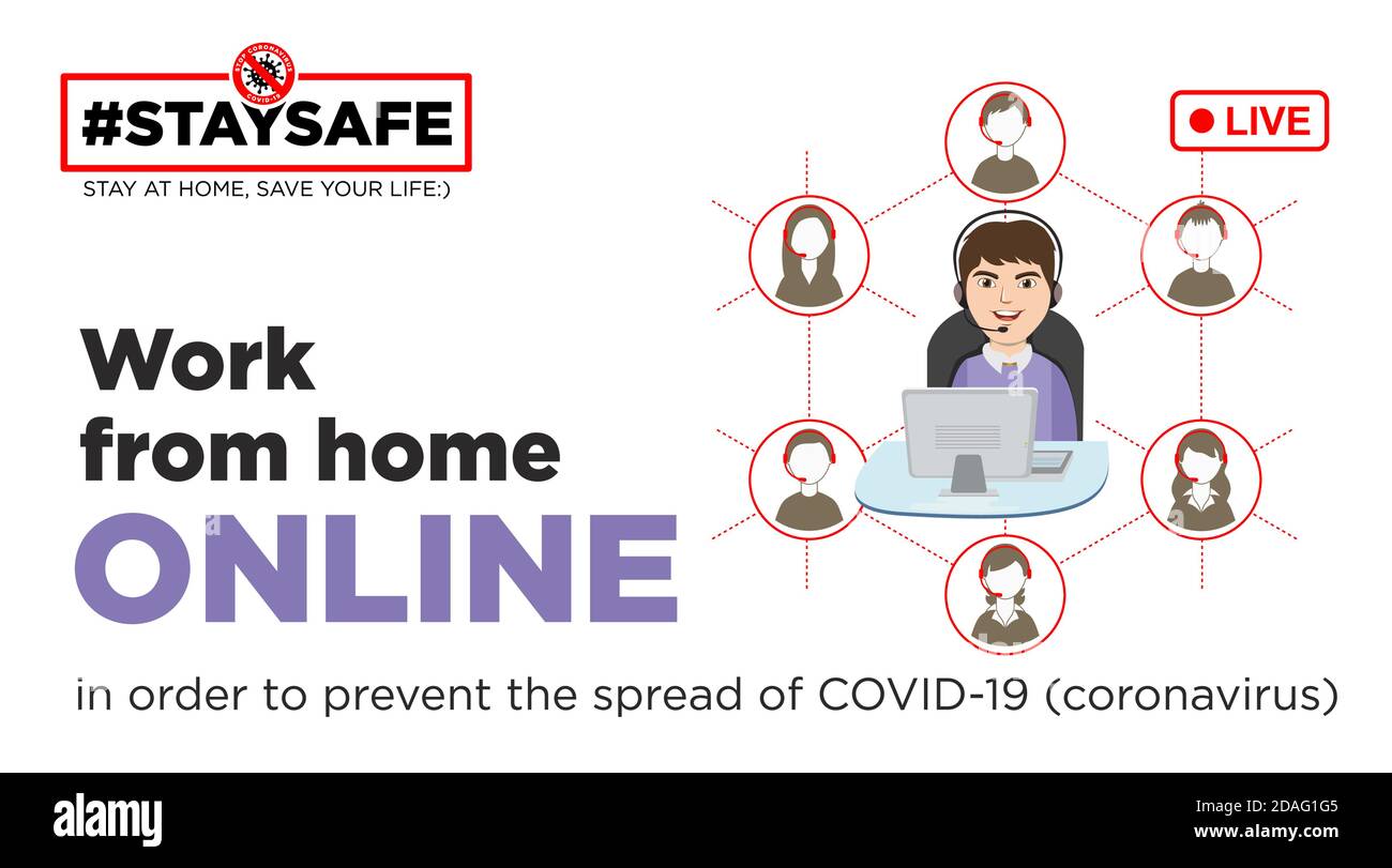 Stay home with your social media campaign and prevent coronavirus ...