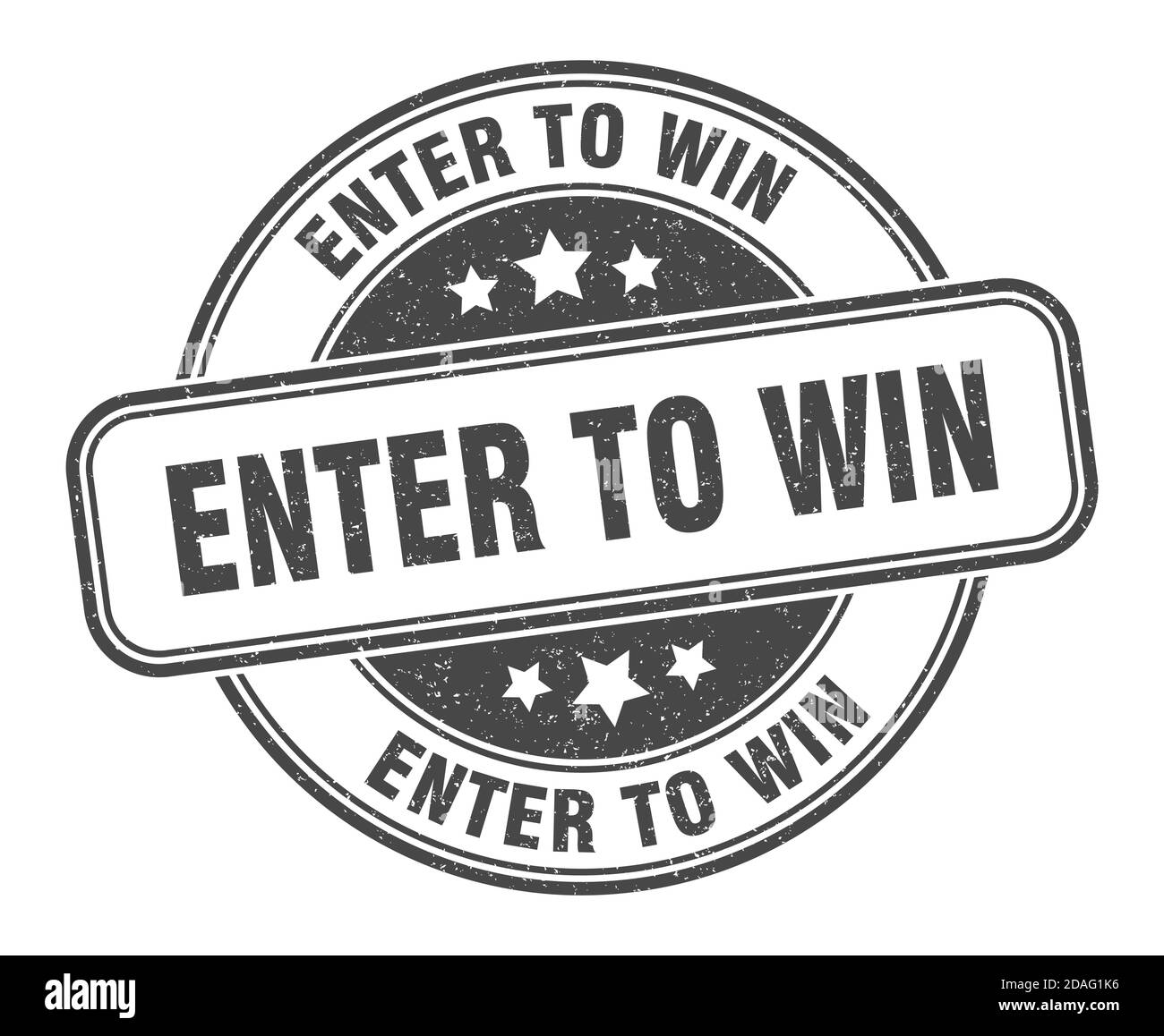 enter to win stamp. enter to win sign. round grunge label Stock Vector ...