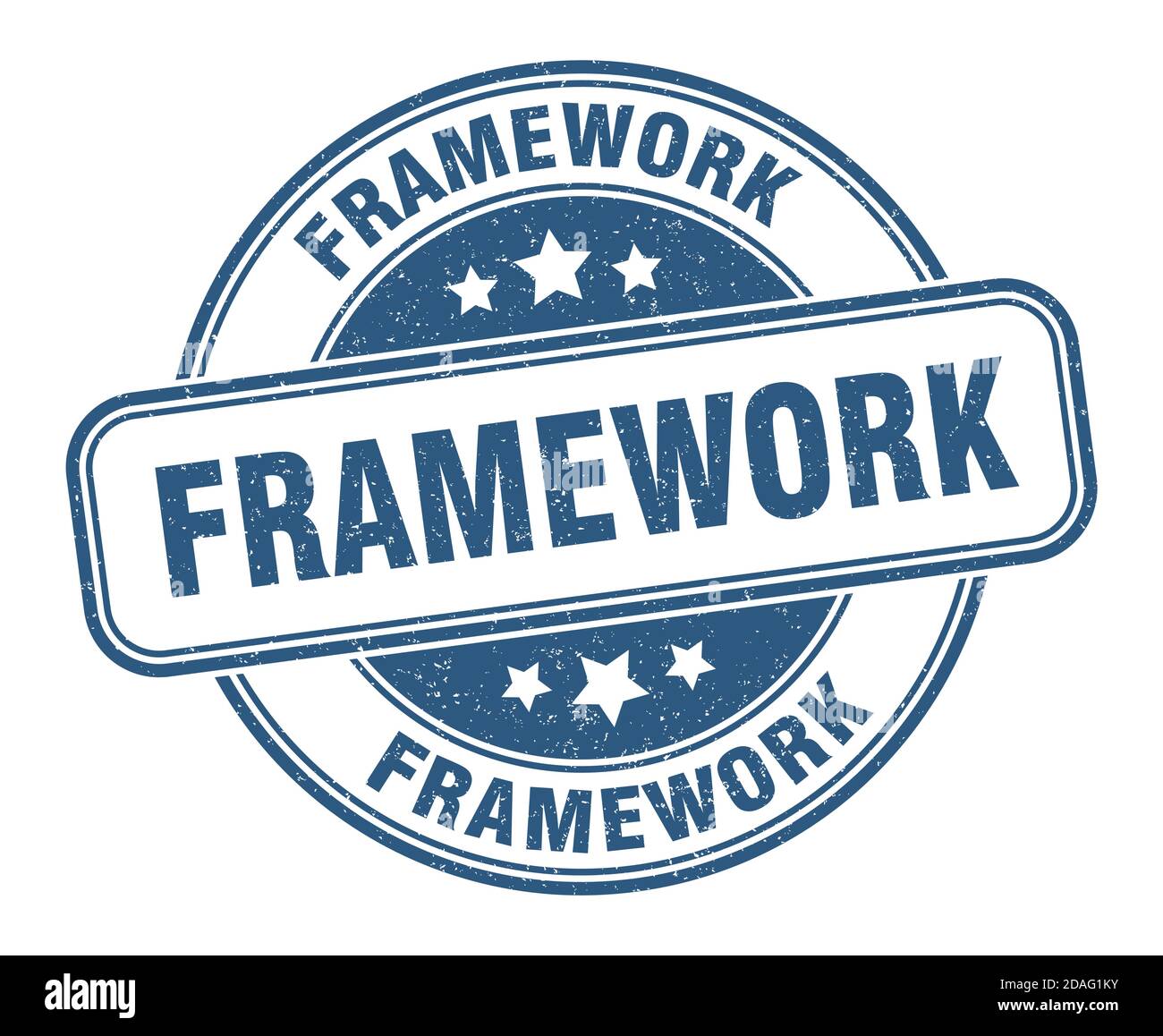 framework stamp. framework sign. round grunge label Stock Vector Image & Art - Alamy