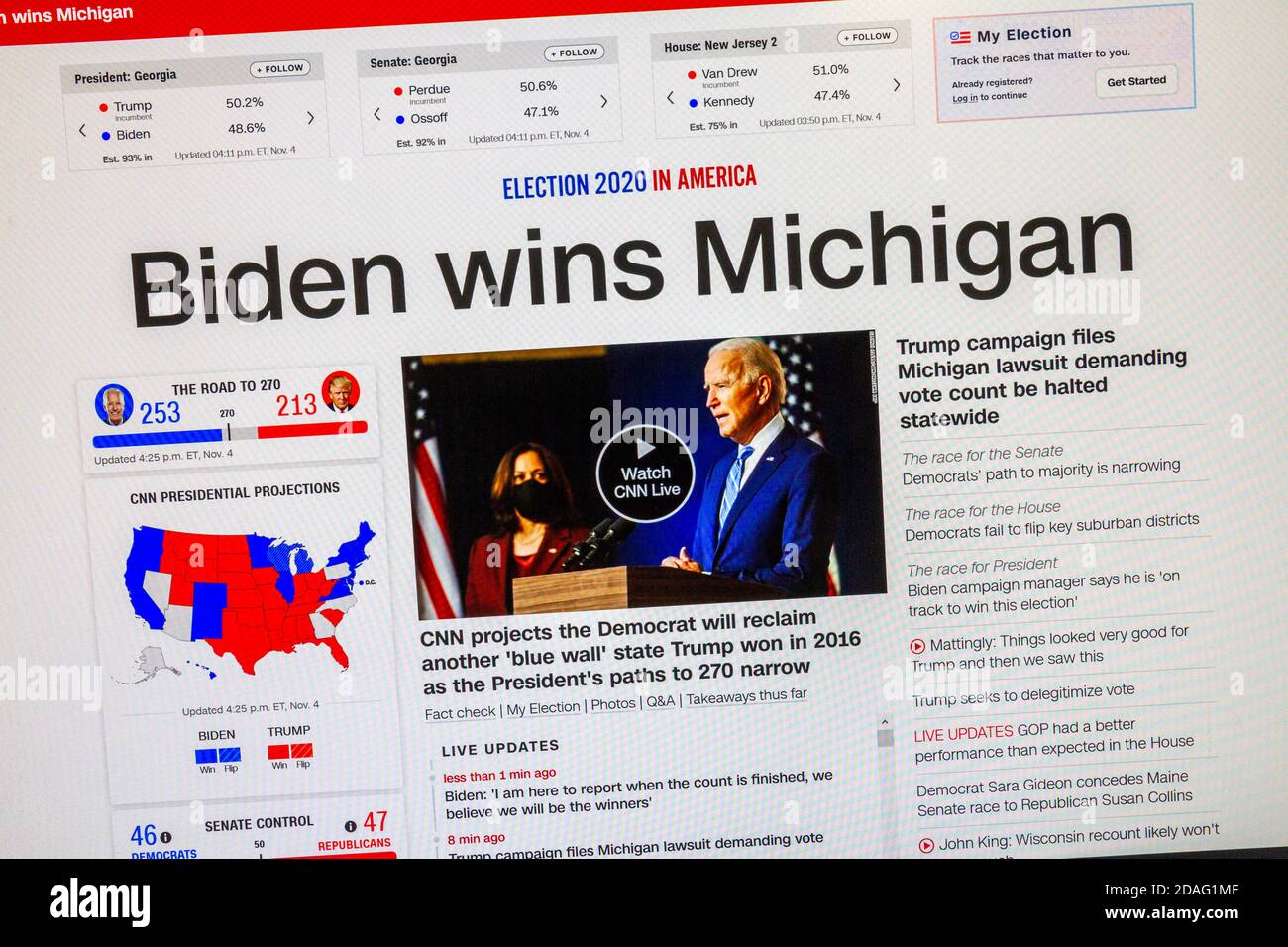 Joe biden wins 2020 election hi-res stock photography and images - Alamy