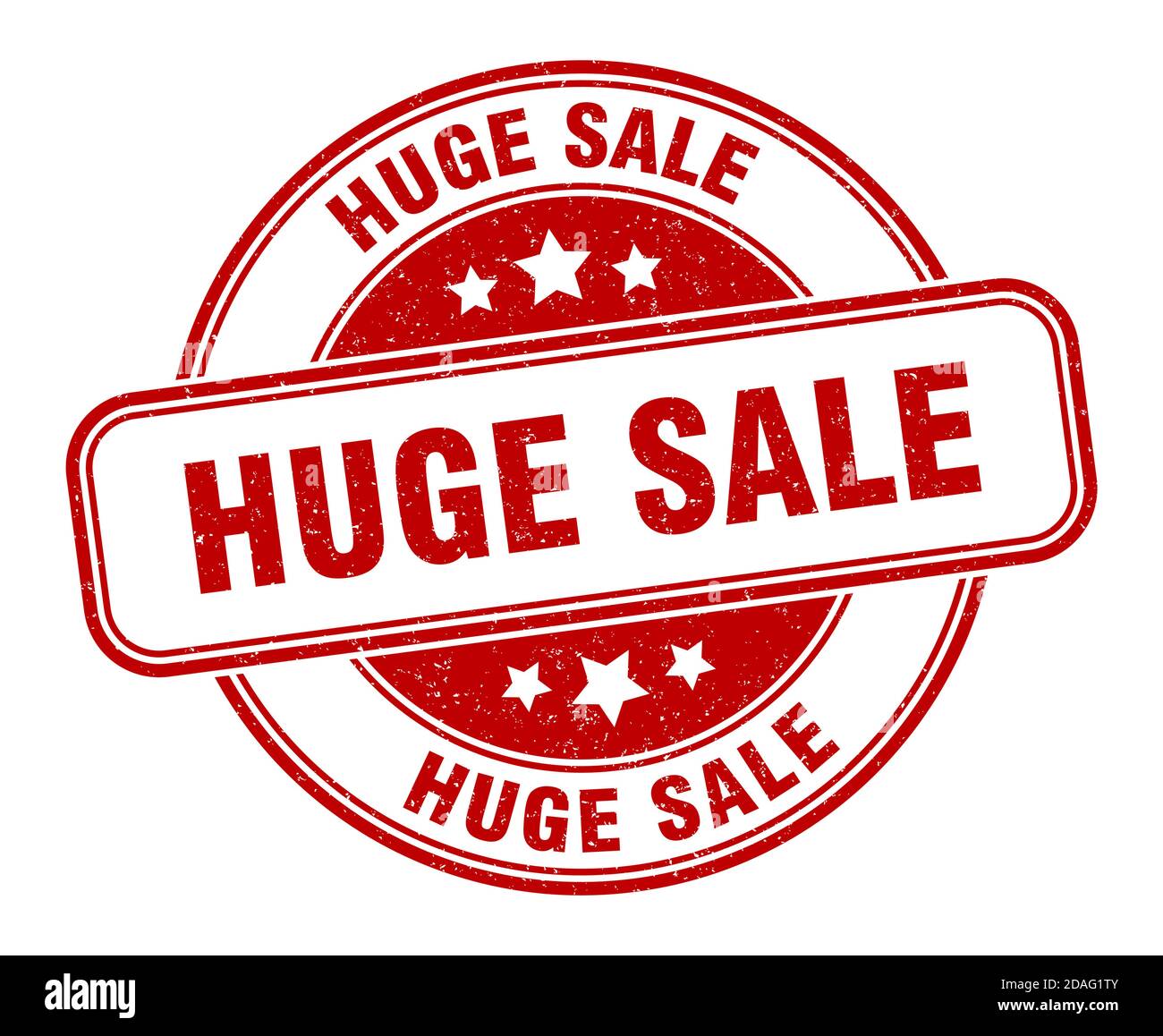 huge sale stamp. huge sale sign. round grunge label Stock Vector Image ...