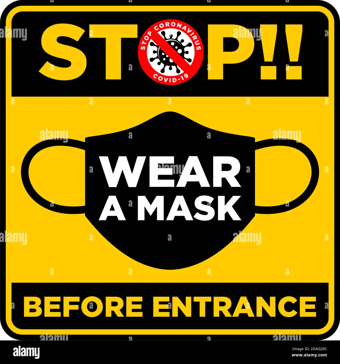 Wear a face mask before entrance. Door plate on the facade door. No ...