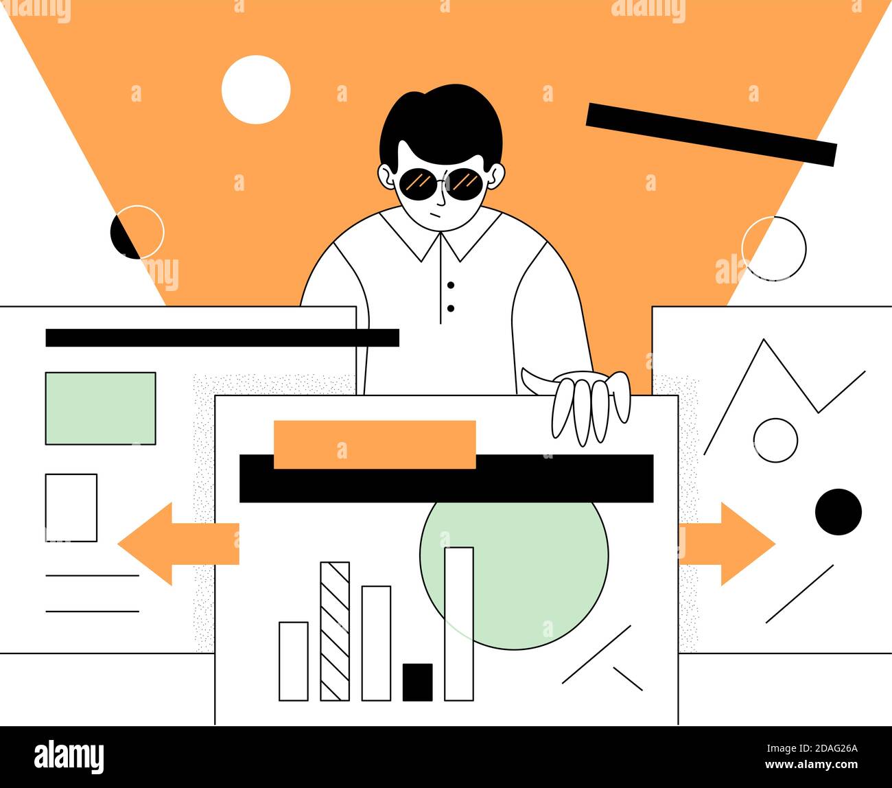 Task management - modern flat design style illustration Stock Vector ...