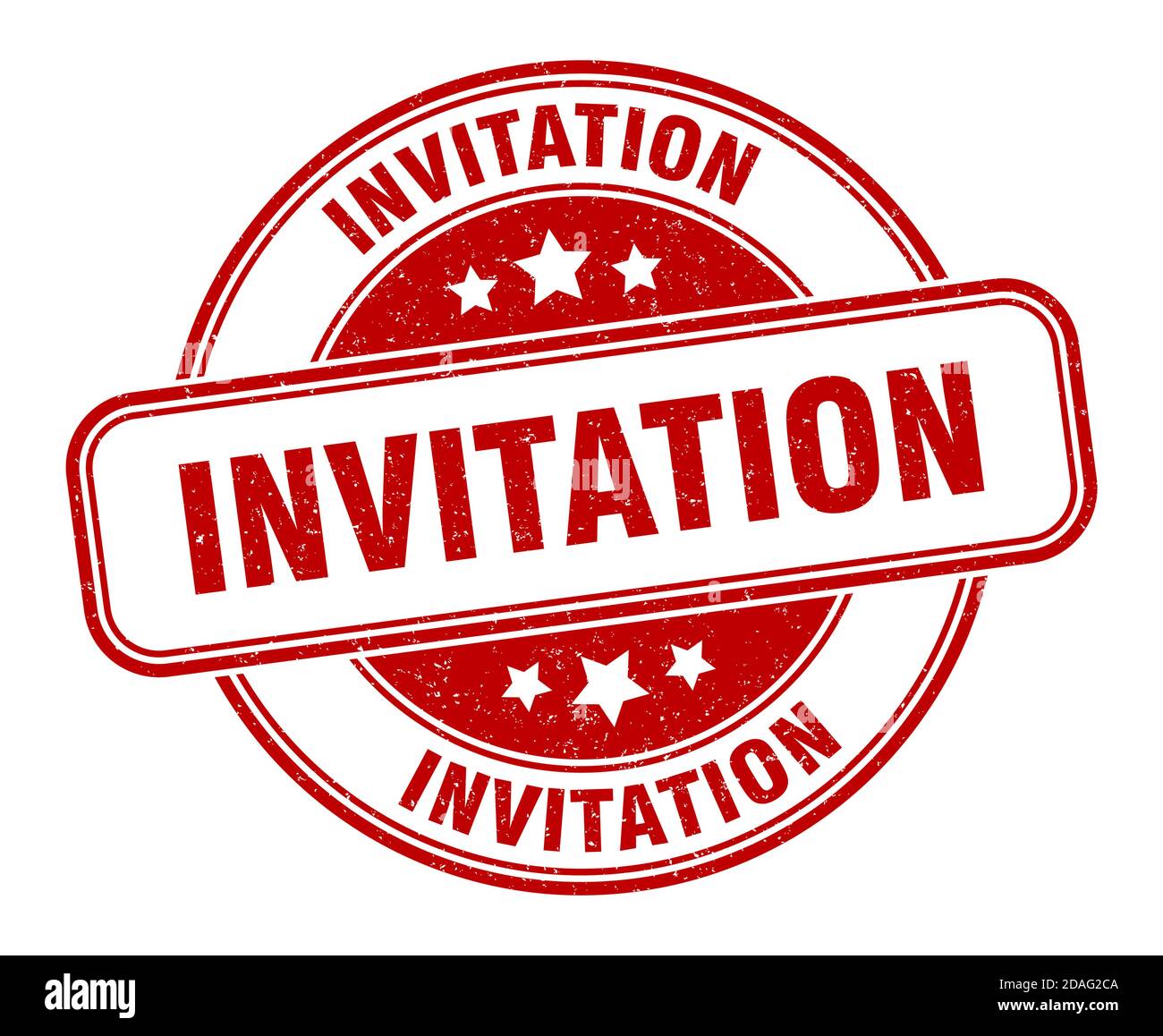invitation stamp. invitation sign. round grunge label Stock Vector ...