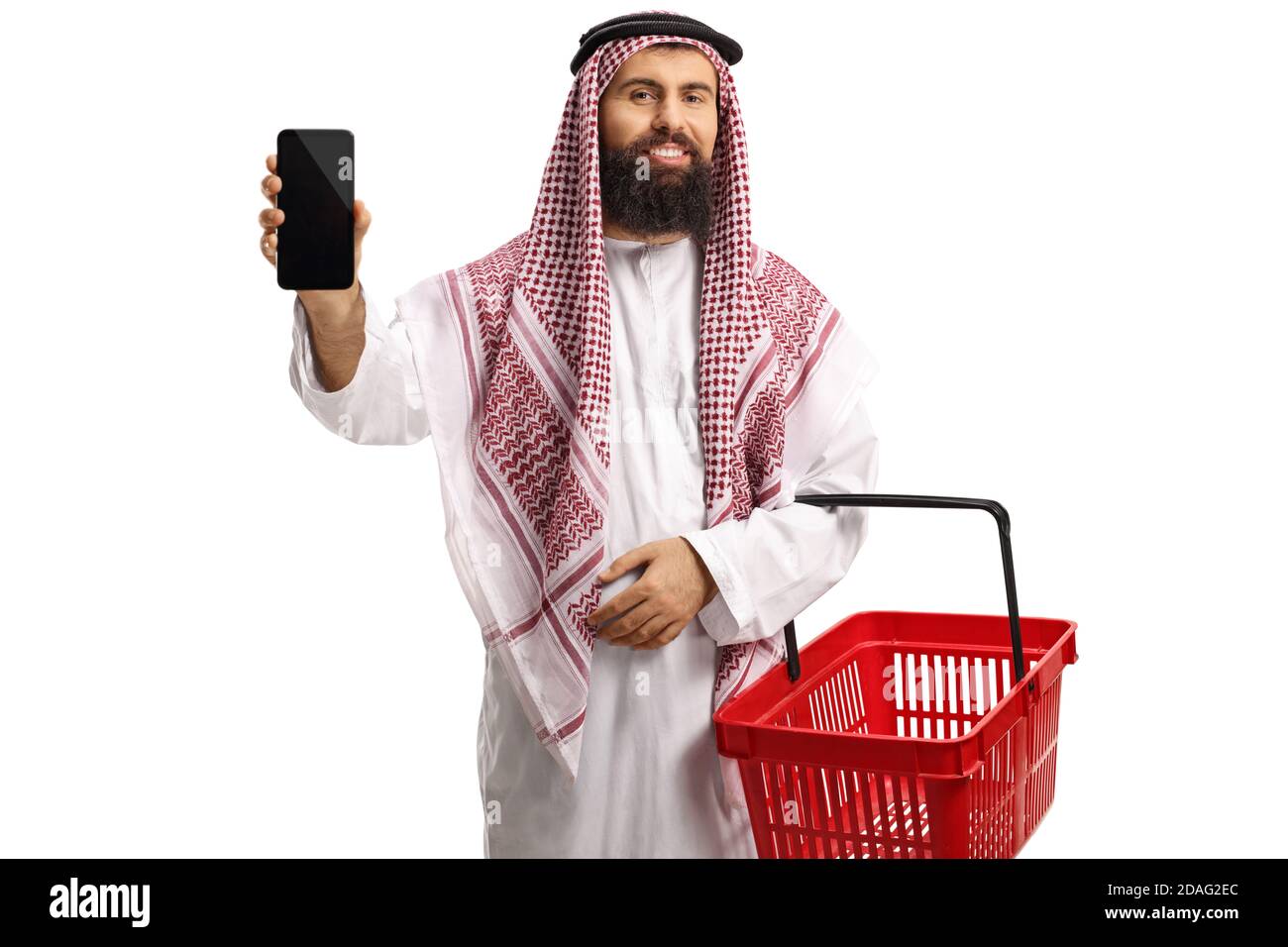 Saudi man with mobile phone hi-res stock photography and images - Alamy