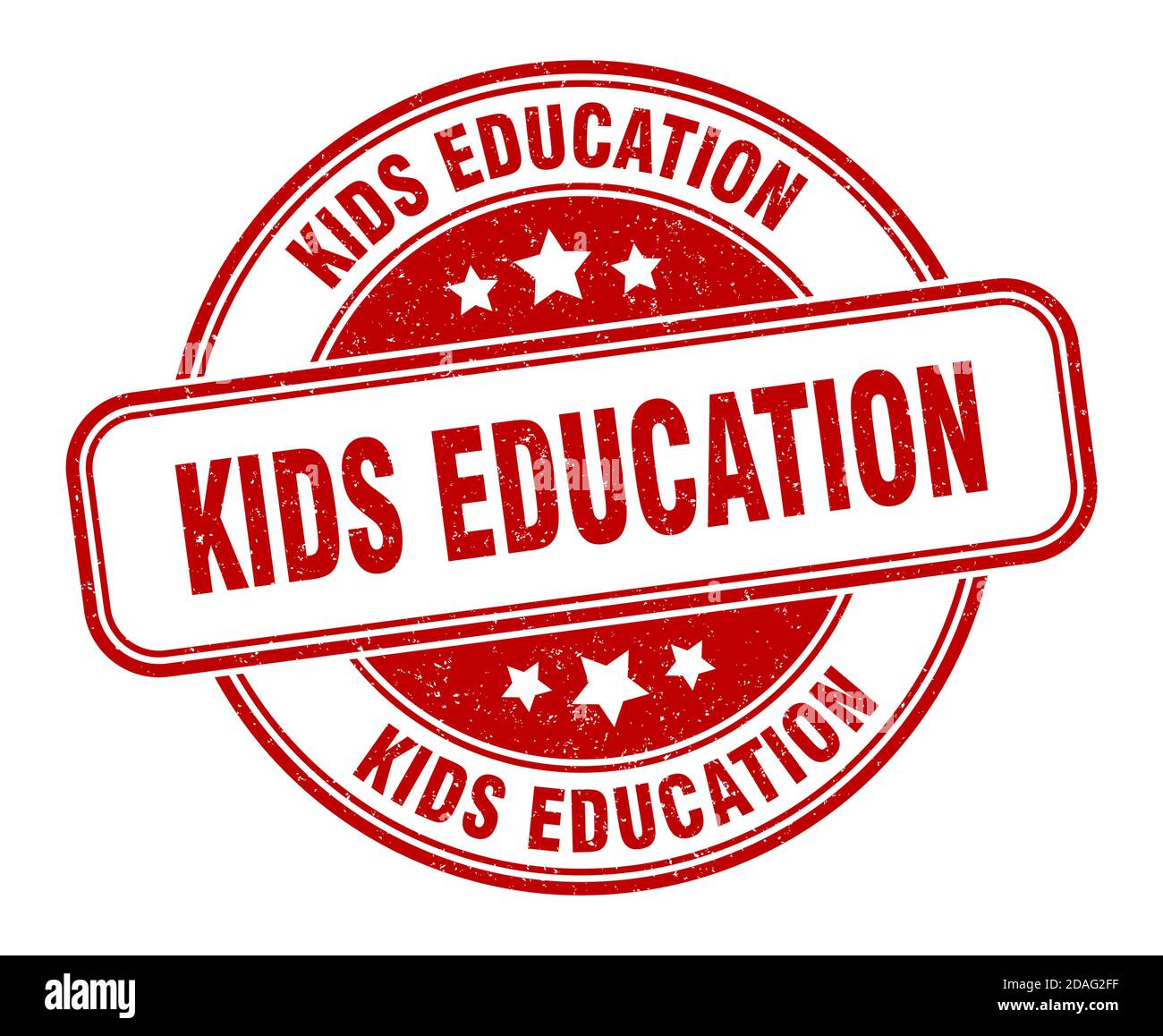 kids education stamp. kids education sign. round grunge label Stock ...