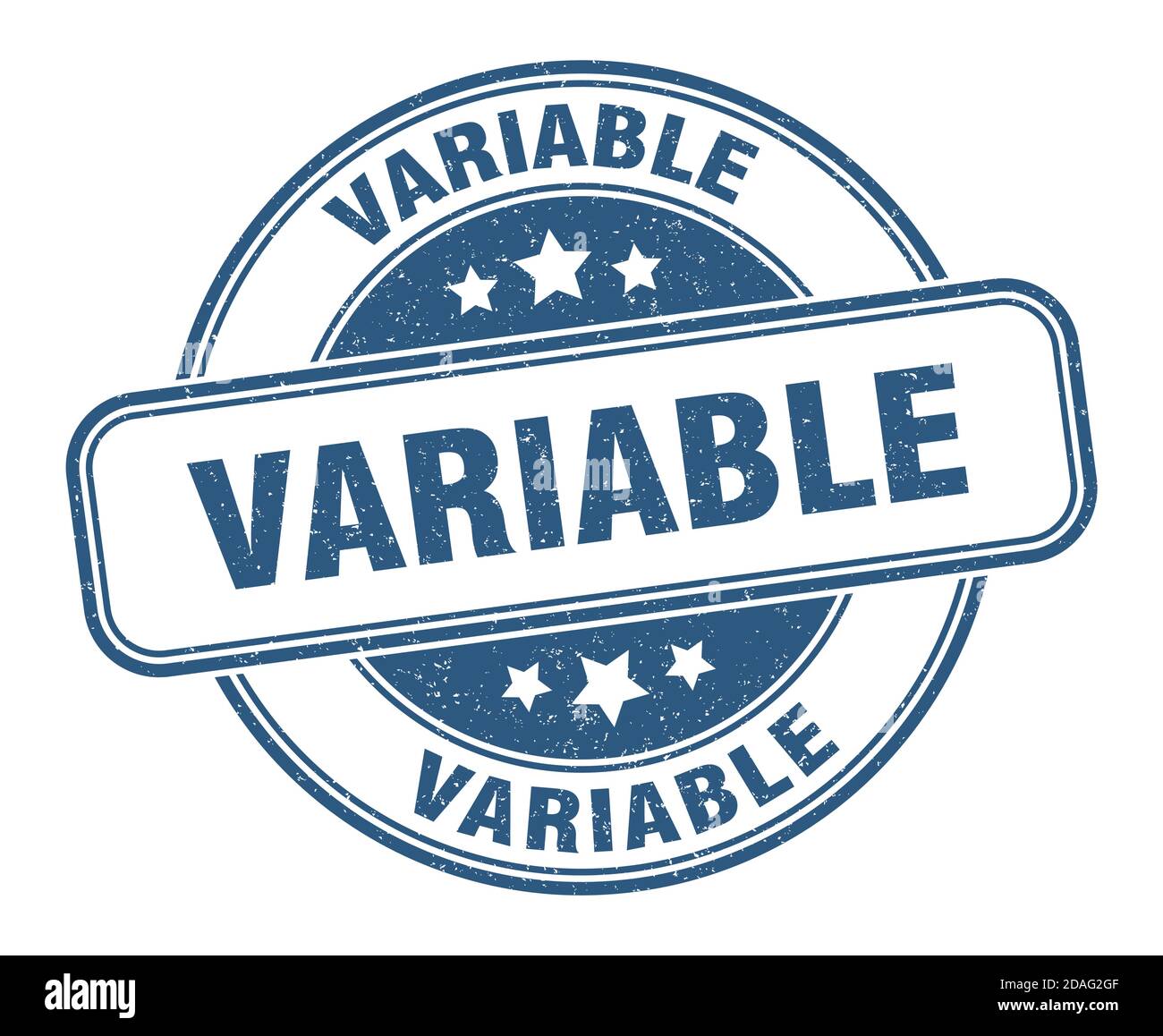 variable stamp. variable sign. round grunge label Stock Vector Image ...
