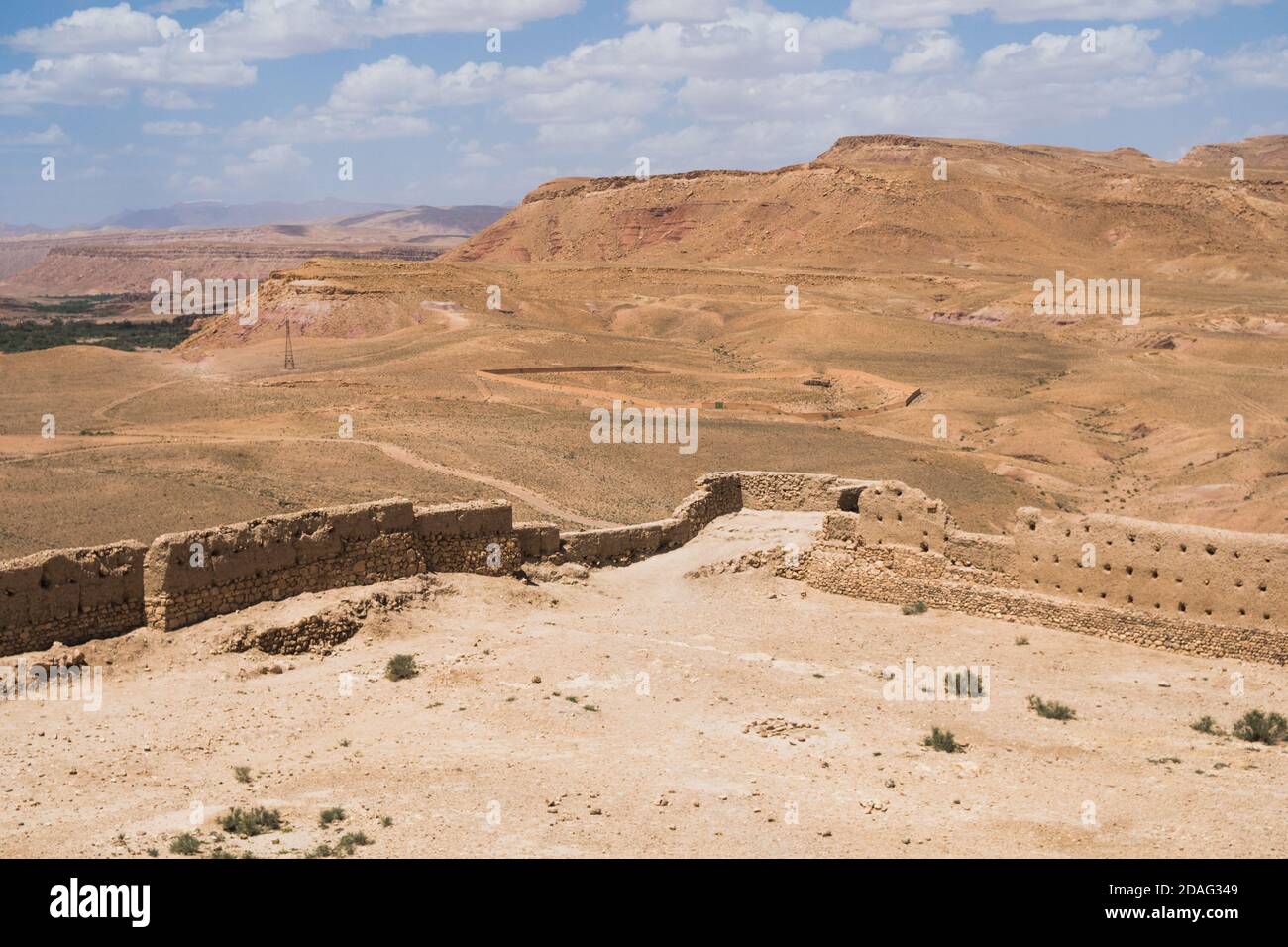 Beautiful scenic panoramic view of mountains and canyons in Morocco ...