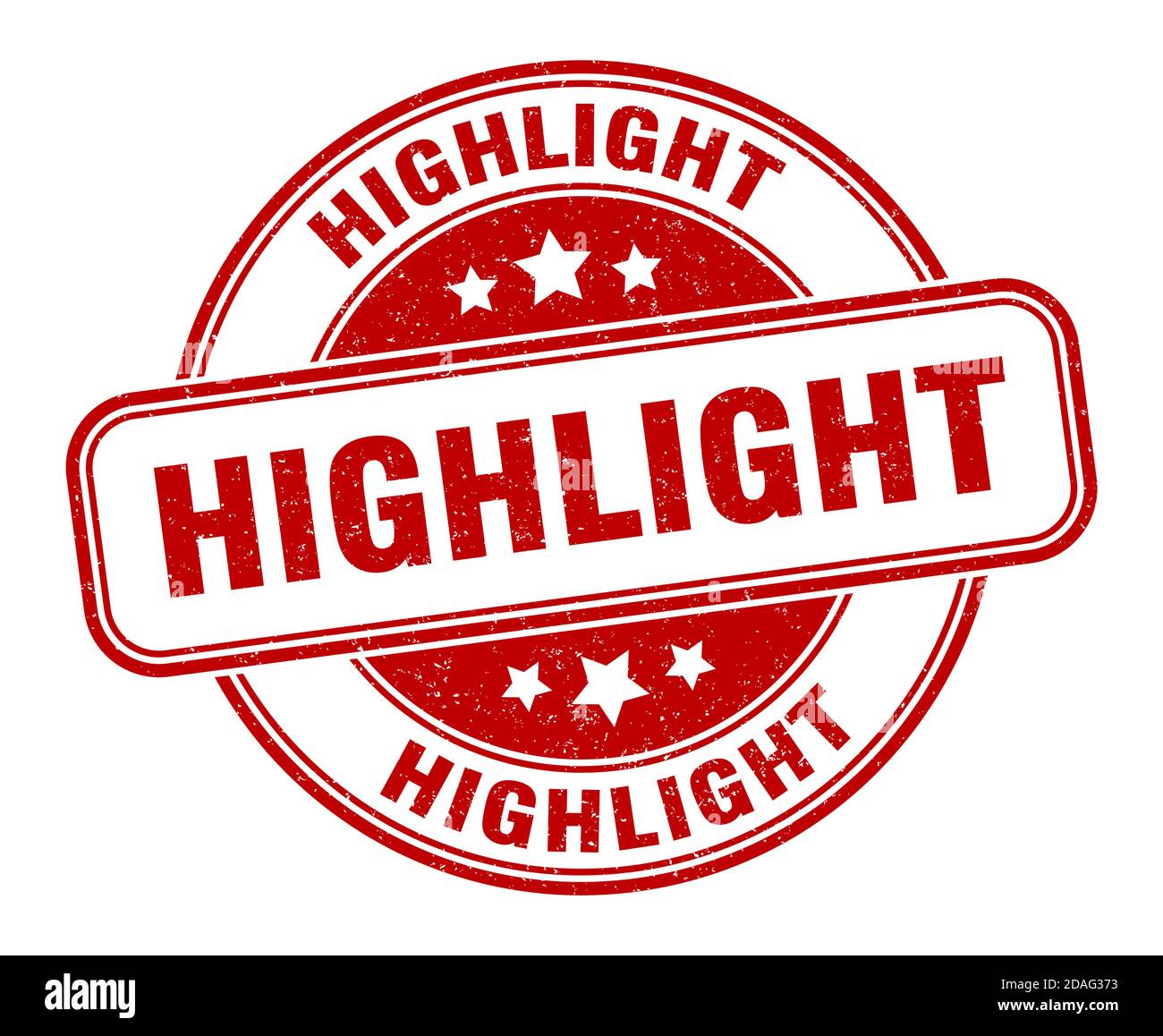 highlight stamp. highlight sign. round grunge label Stock Vector Image ...