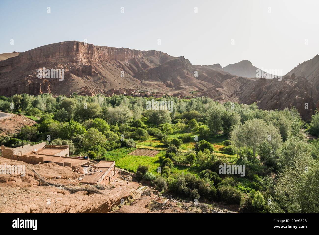 Beautiful scenic panoramic view of mountains and canyons in Morocco ...