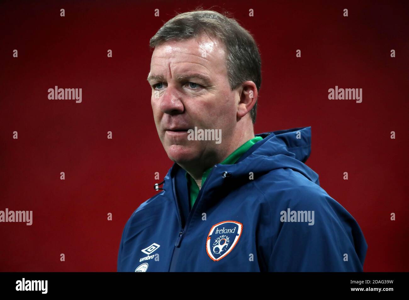 Republic of Ireland goalkeeping coach Alan Kelly before the ...