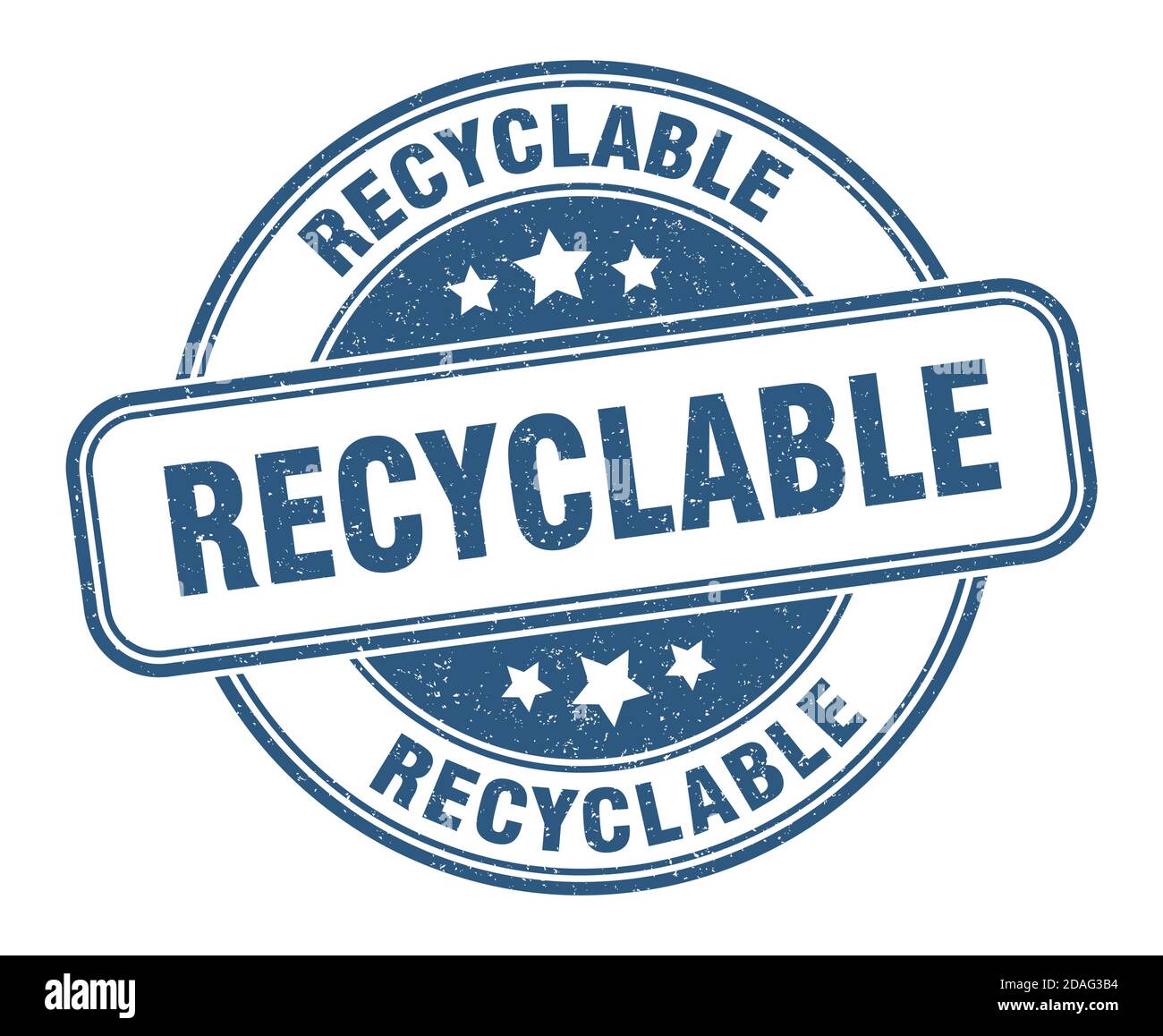 Recyclable stamp round sign hi-res stock photography and images - Alamy