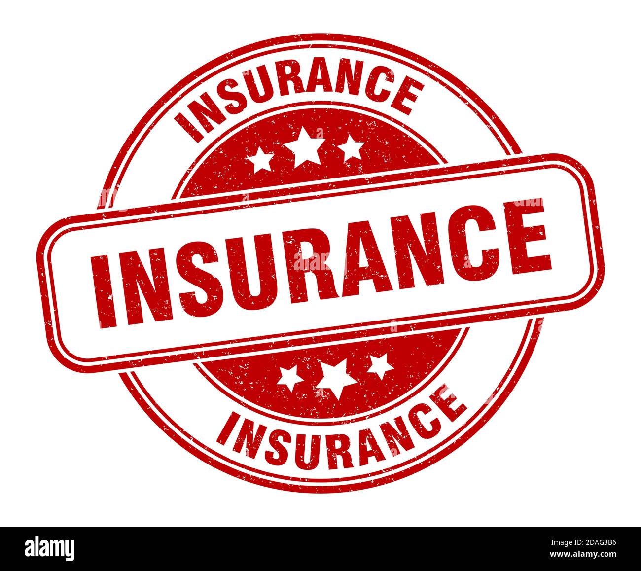 insurance stamp. insurance sign. round grunge label Stock Vector Image ...